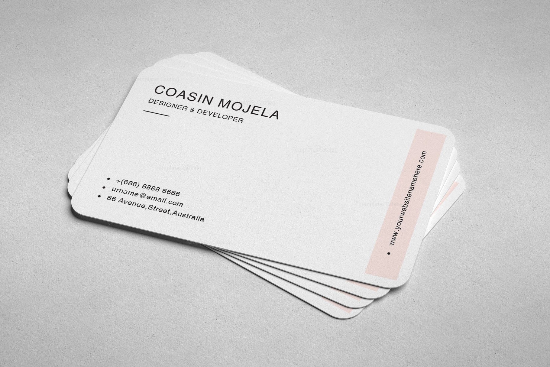 2 Colors Business Card Design - Graphic Prime | Graphic Design Templates