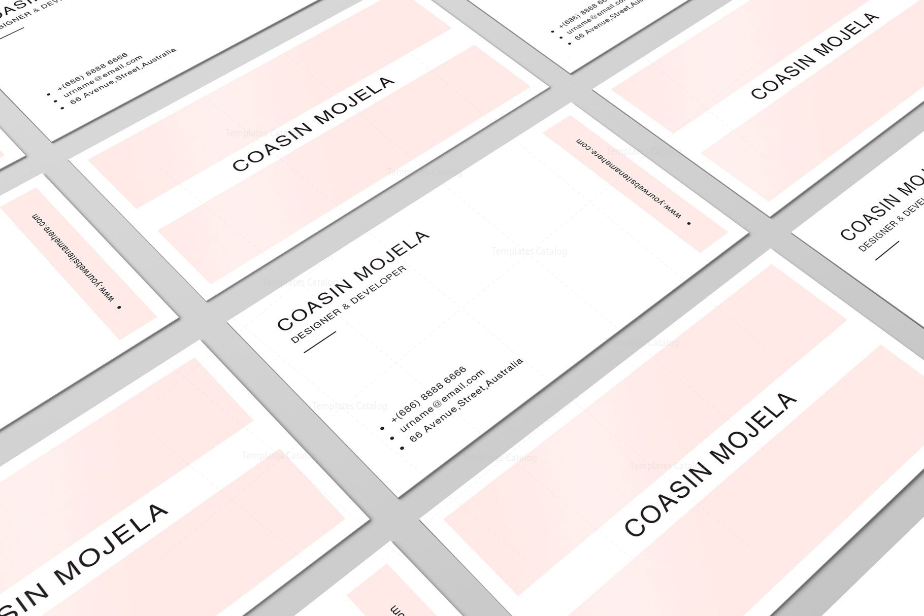 2 Colors Business Card Design - Graphic Prime | Graphic Design Templates