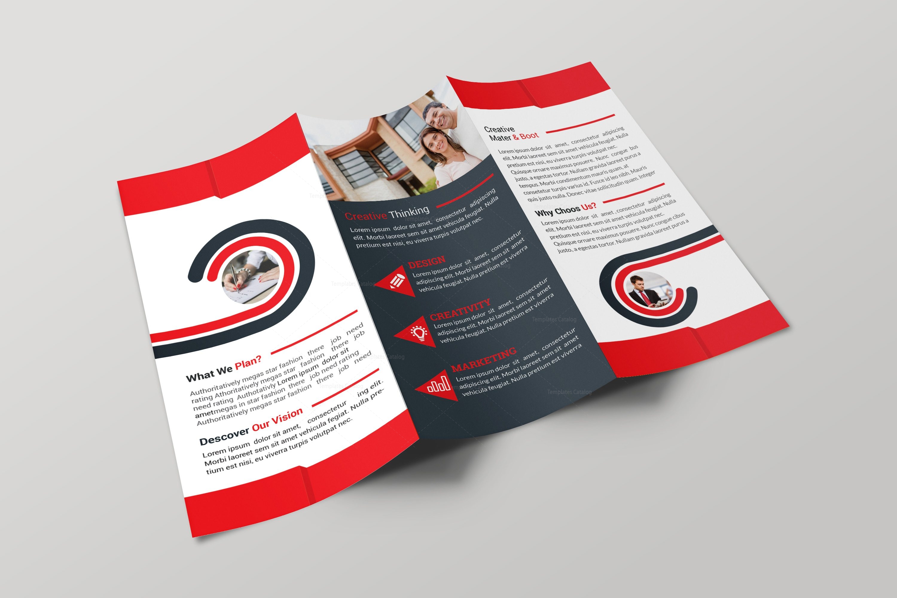 Alabama Professional Tri-fold Brochure Design Template - Graphic Prime ...