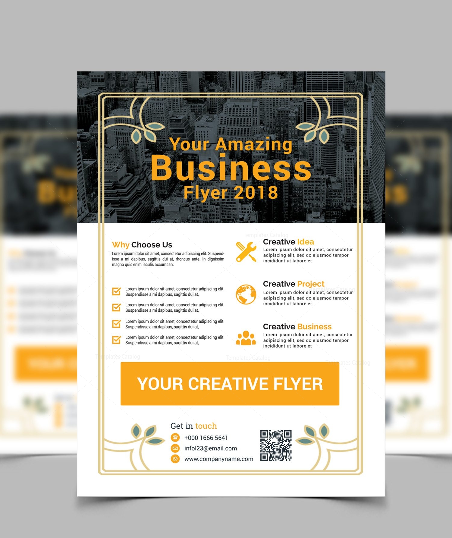 Barbados Stylish Business Flyer Design Template - Graphic Prime ...