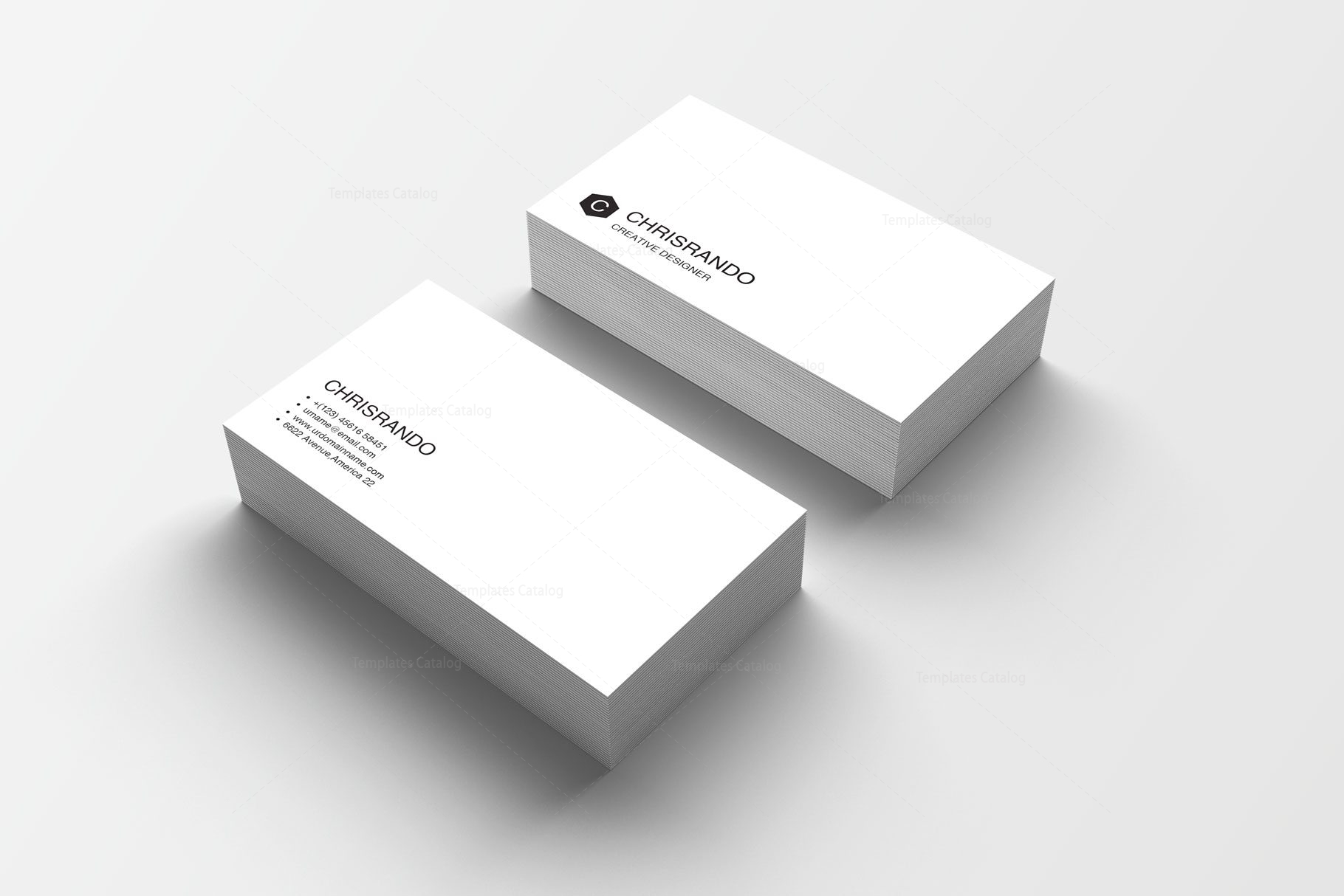 Basic Print Business Cards - Graphic Prime | Graphic Design Templates