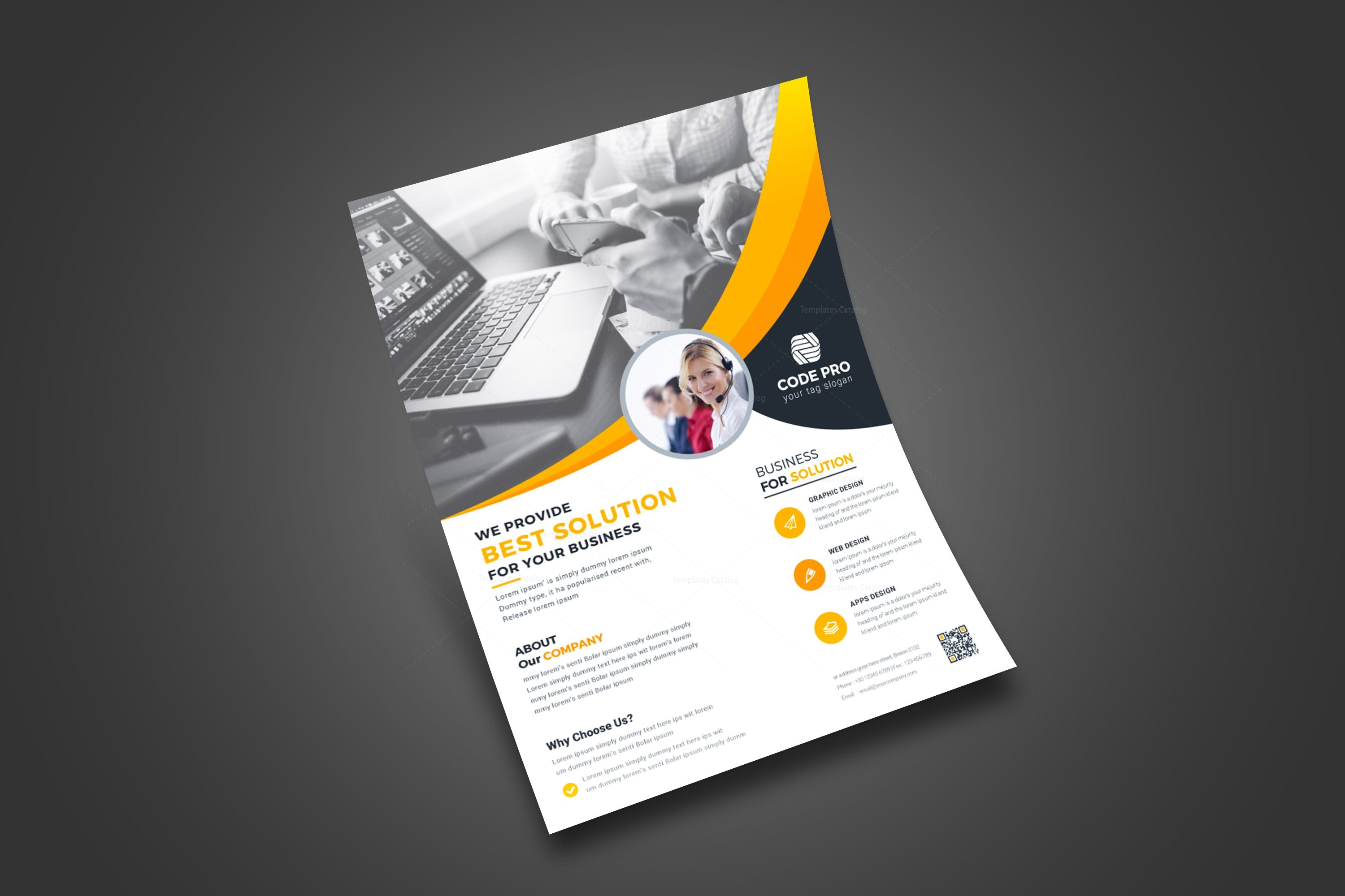 Best Print Flyer Template - Graphic Prime | Graphic Design Templates