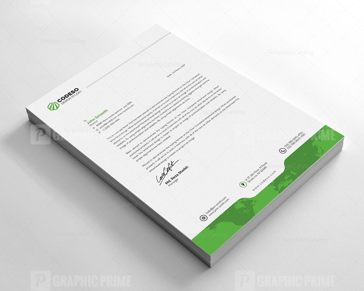Classic Stylish Letterhead Template - Graphic Prime | Graphic Design ...