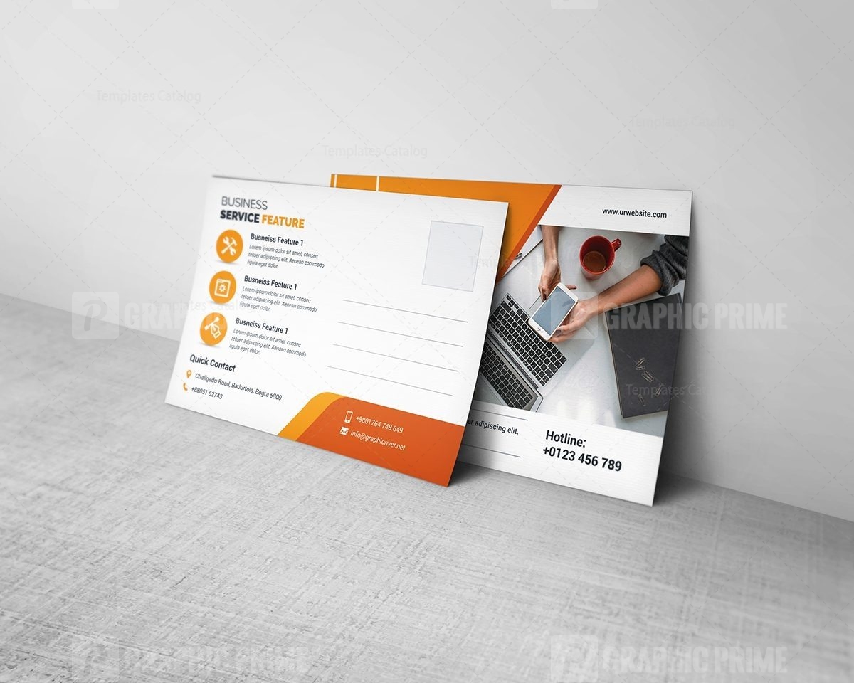 Classy Postcard Template - Graphic Prime | Graphic Design Templates