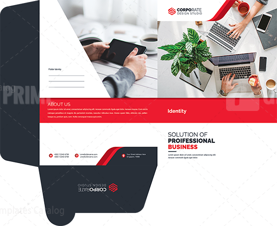 Corporate Folder Template - Graphic Prime | Graphic Design Templates