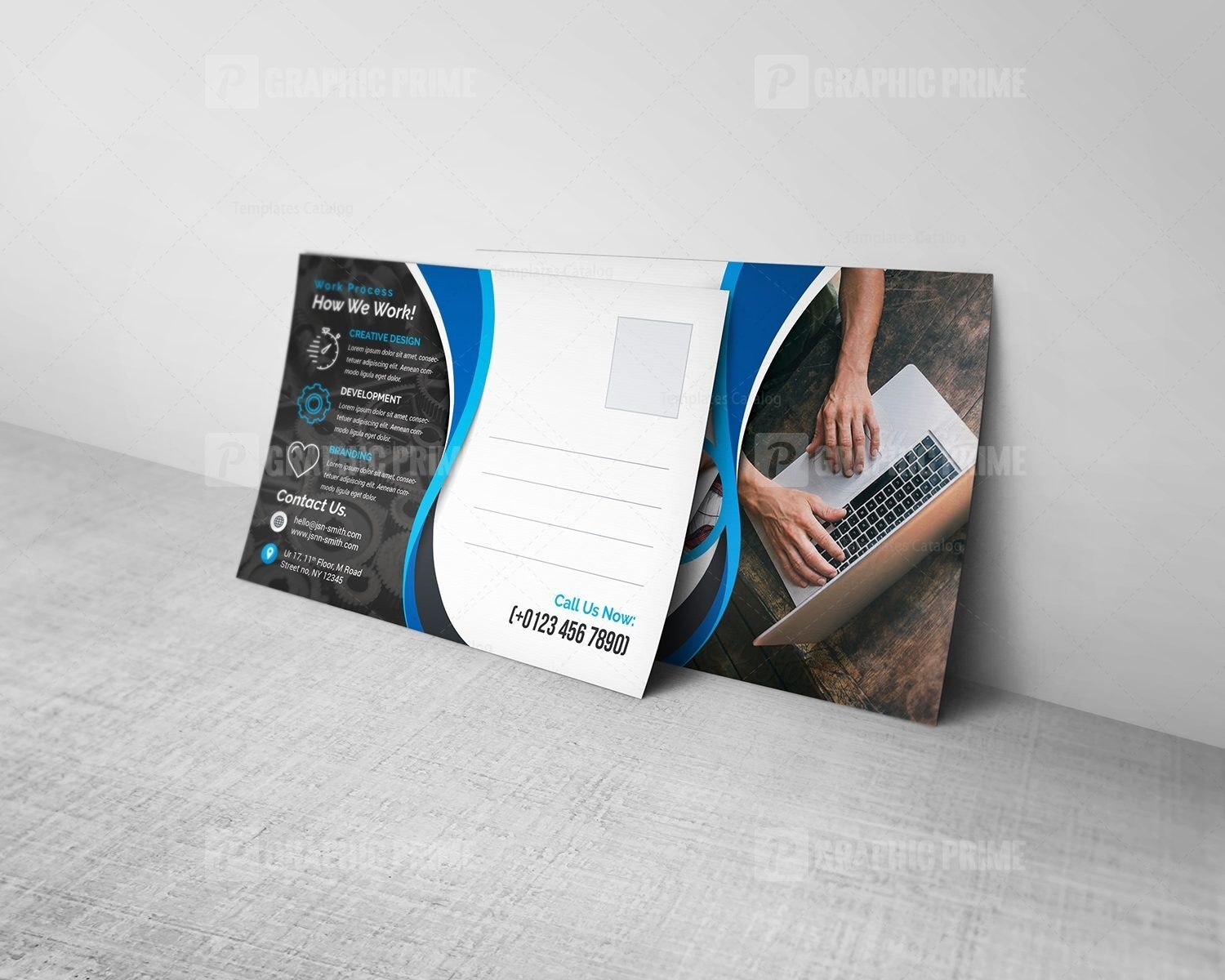 Corporate Post Card Design Template - Graphic Prime | Graphic Design ...