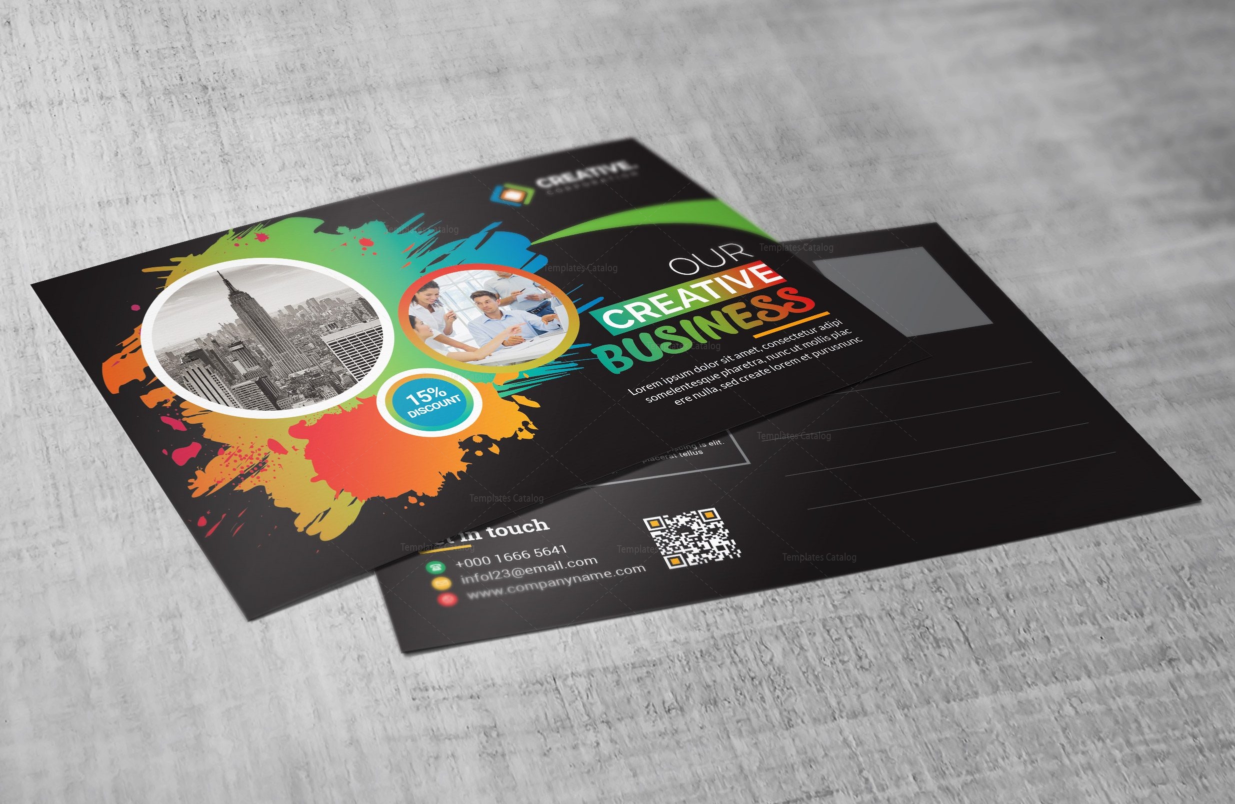 Creative Postcard Design Template - Graphic Prime | Graphic Design ...