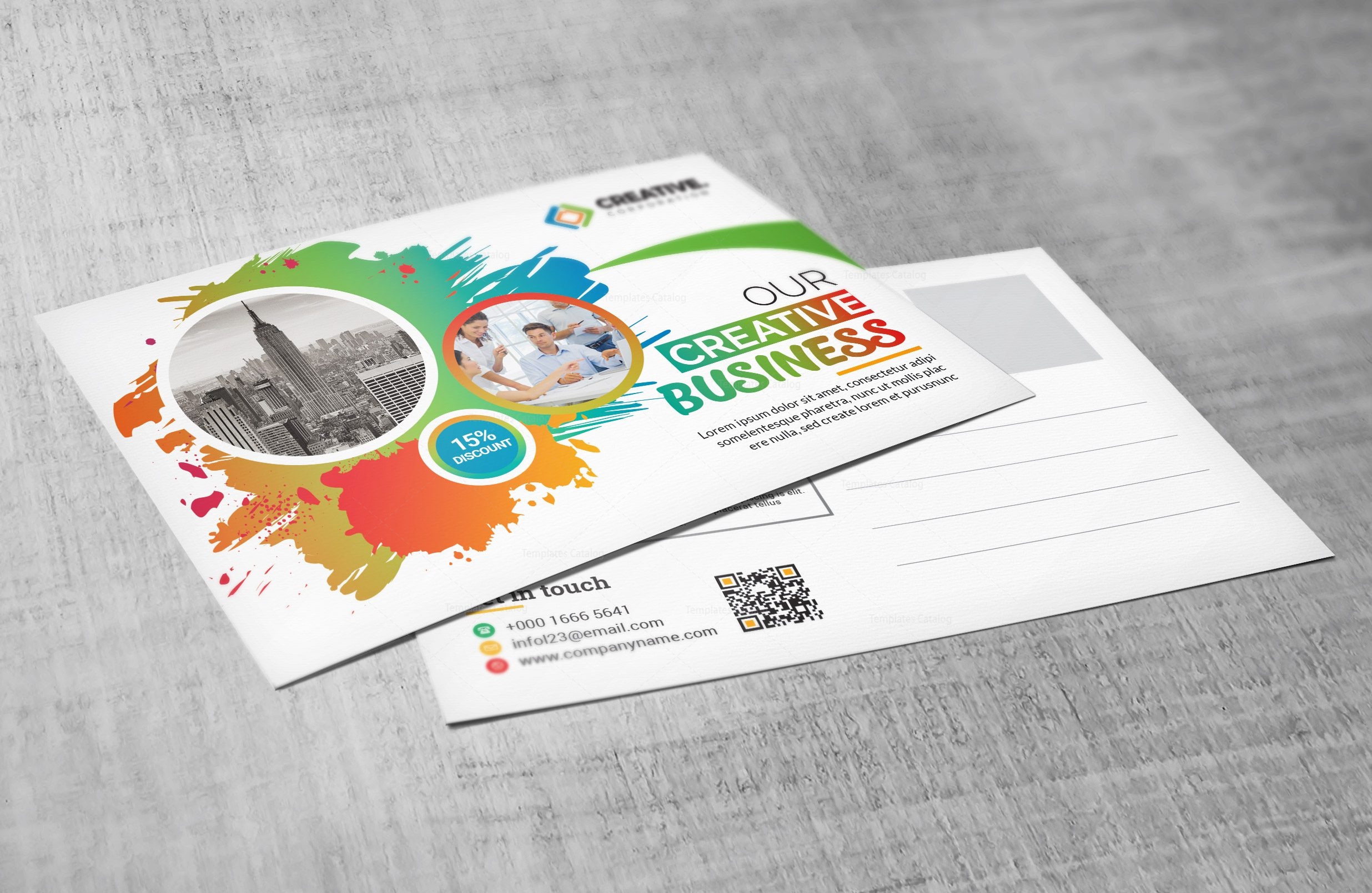 Creative Postcard Design Template - Graphic Prime | Graphic Design ...