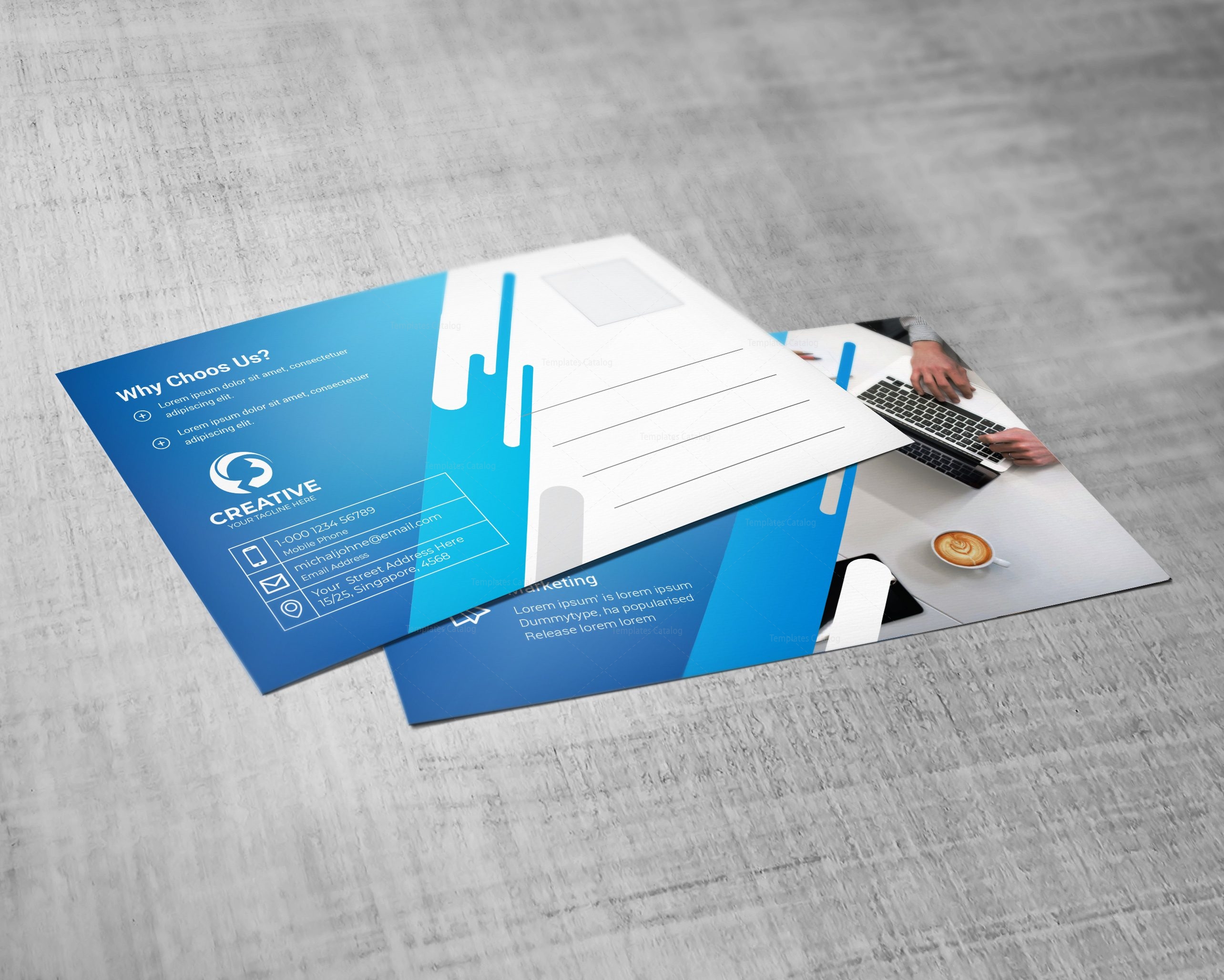 Creative Professional Postcard Design Template - Graphic Prime ...