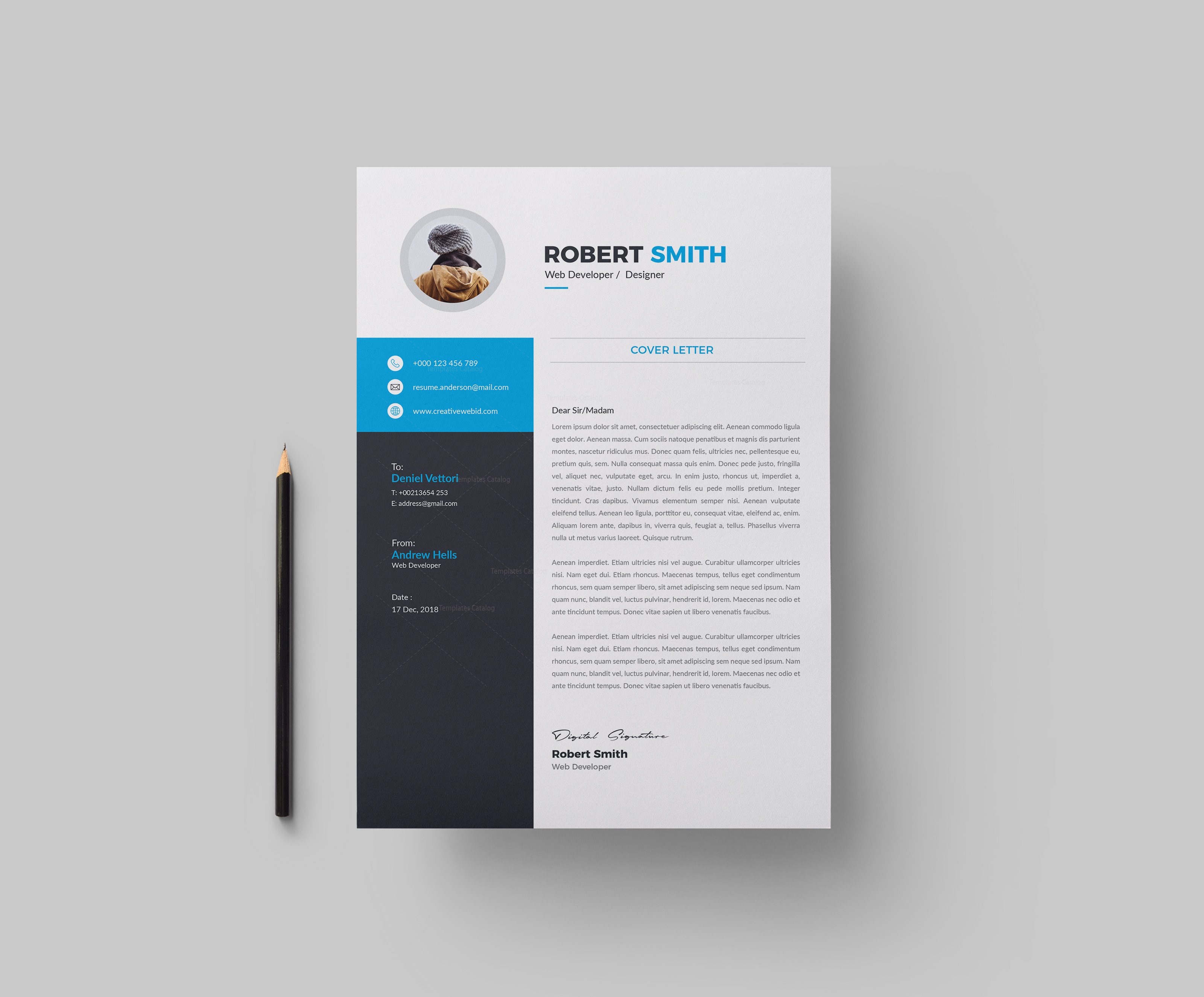 Dallas Professional Resume Design Template - Graphic Prime | Graphic ...