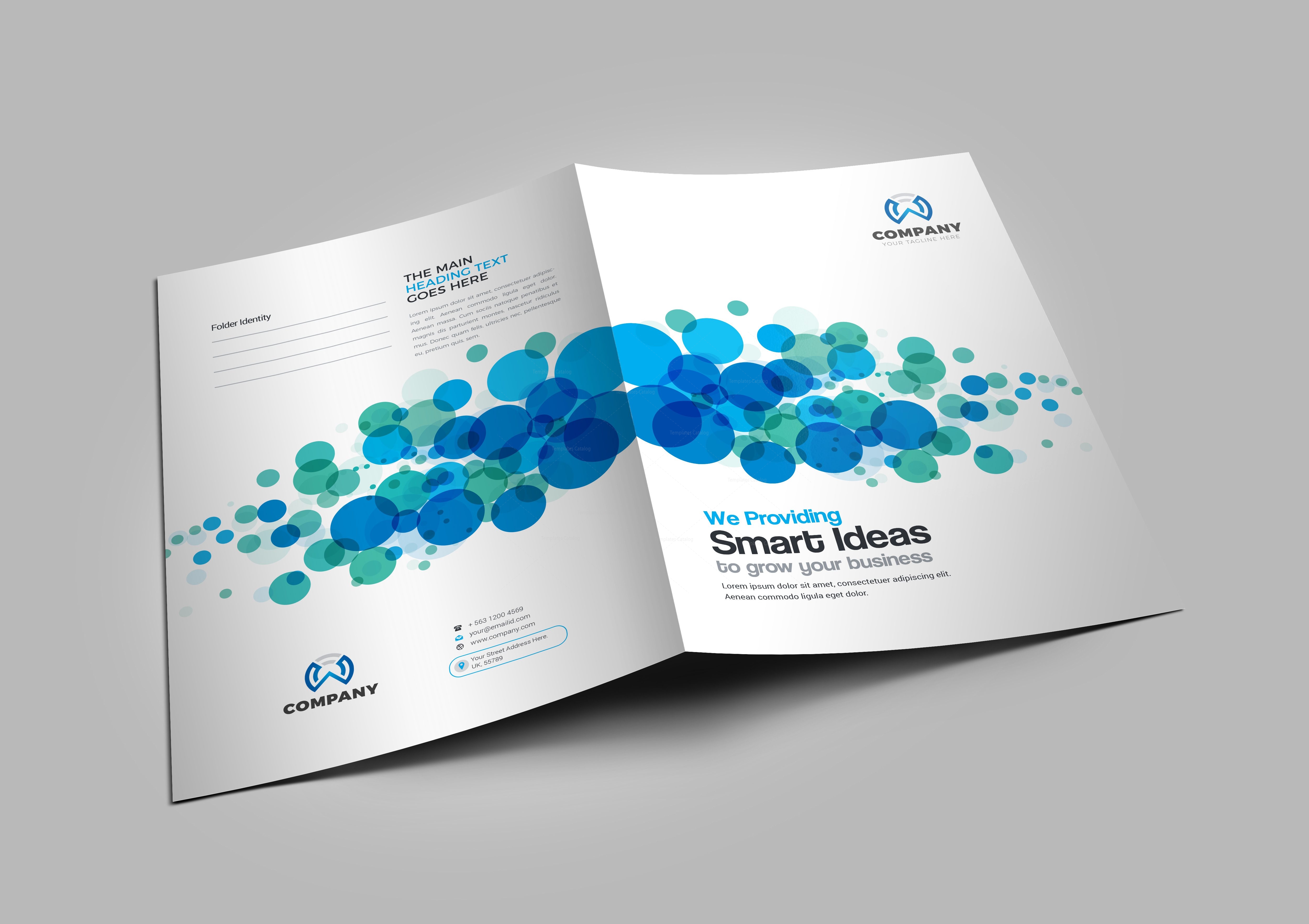 Dots Presentation Folder Design Template - Graphic Prime | Graphic ...