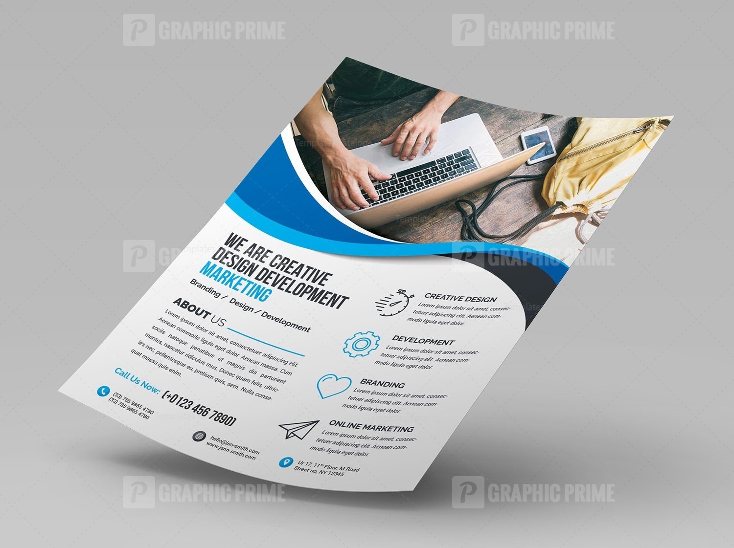 Elegant Corporate Flyer with Beautiful Style - Graphic Prime | Graphic ...
