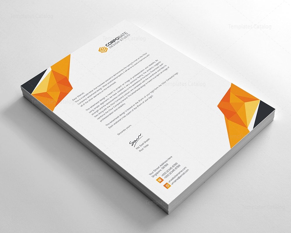 Elegant Letterhead Template - Graphic Prime | Graphic Design Templates