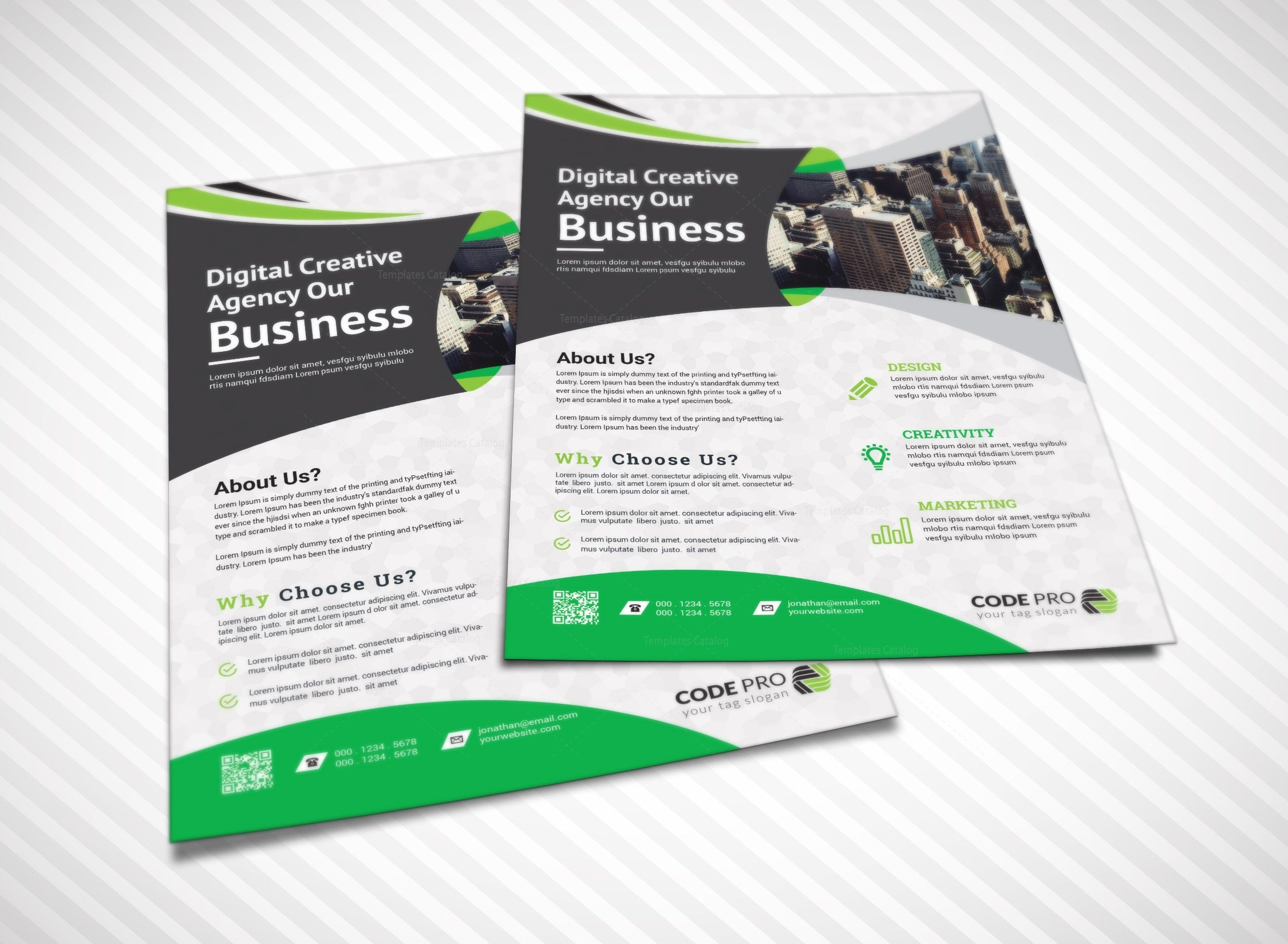 Excellent Print Flyer Template - Graphic Prime | Graphic Design Templates