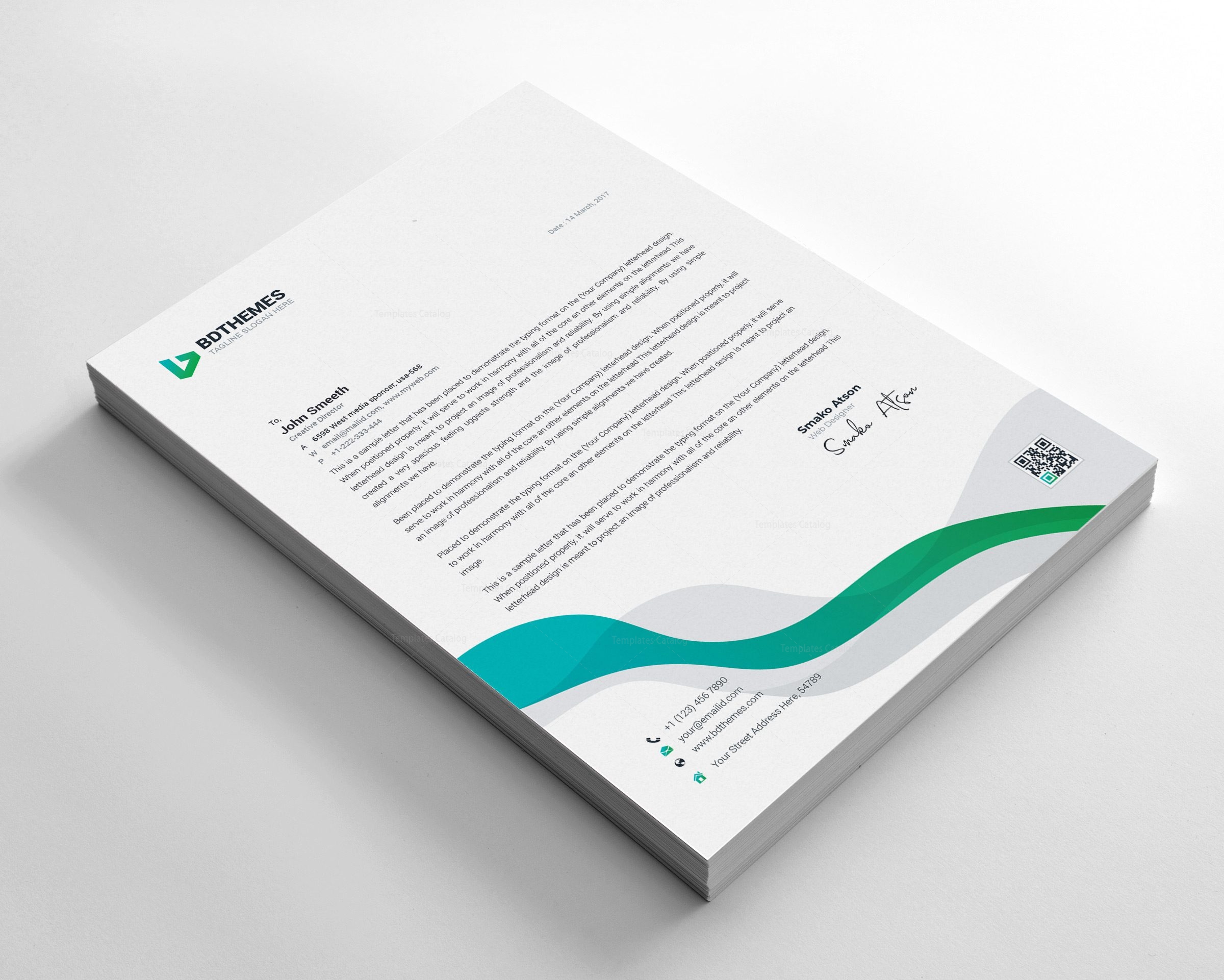Insurance Letterhead Design Template - Graphic Prime | Graphic Design ...