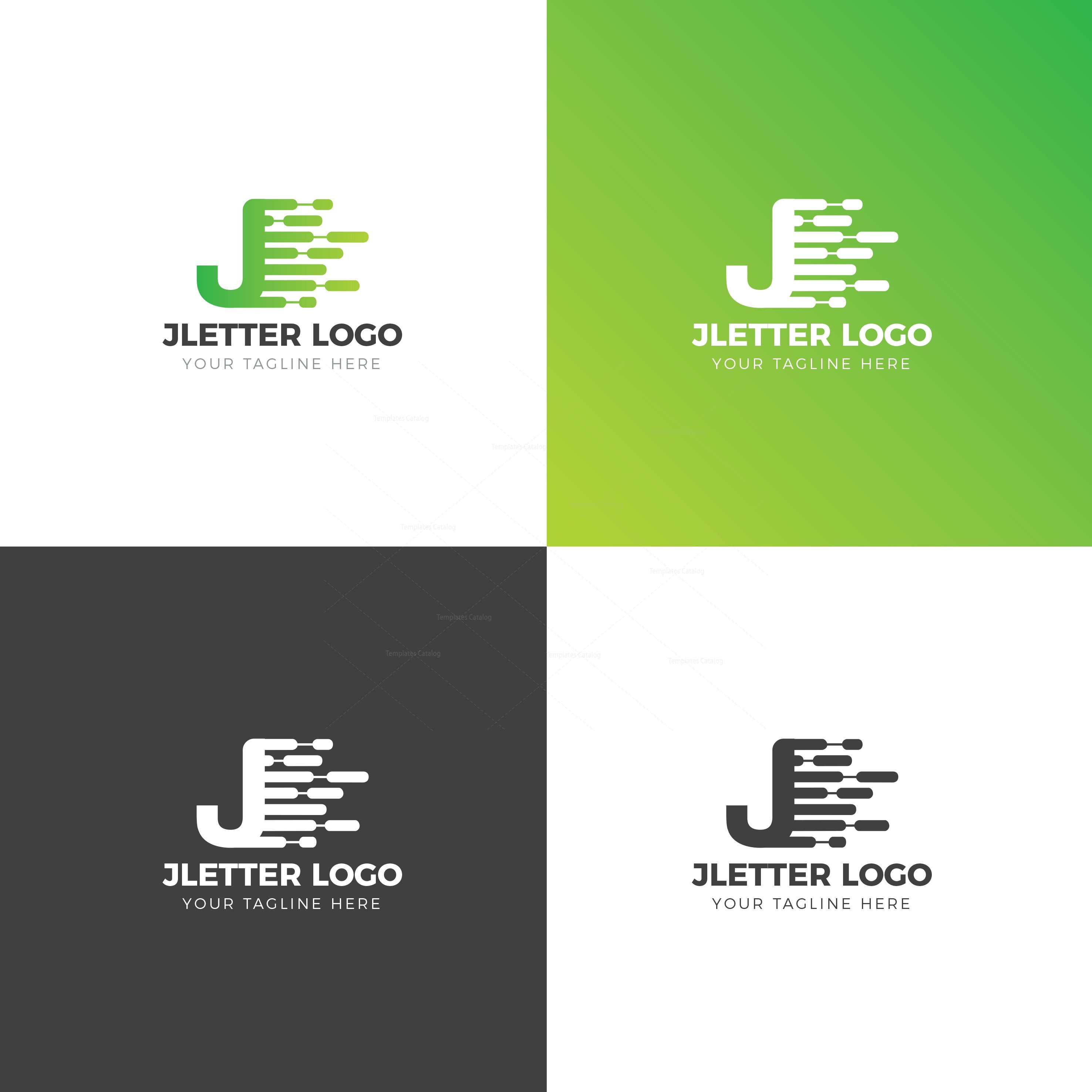 J Creative Logo Design Template - Graphic Prime | Graphic Design Templates