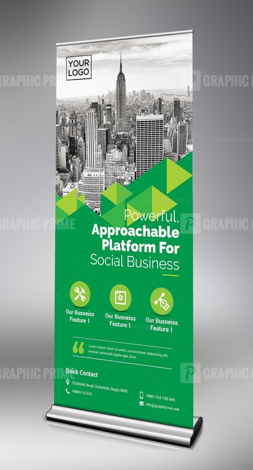 Mall Roll Up Banner Template - Graphic Prime | Graphic Design Templates