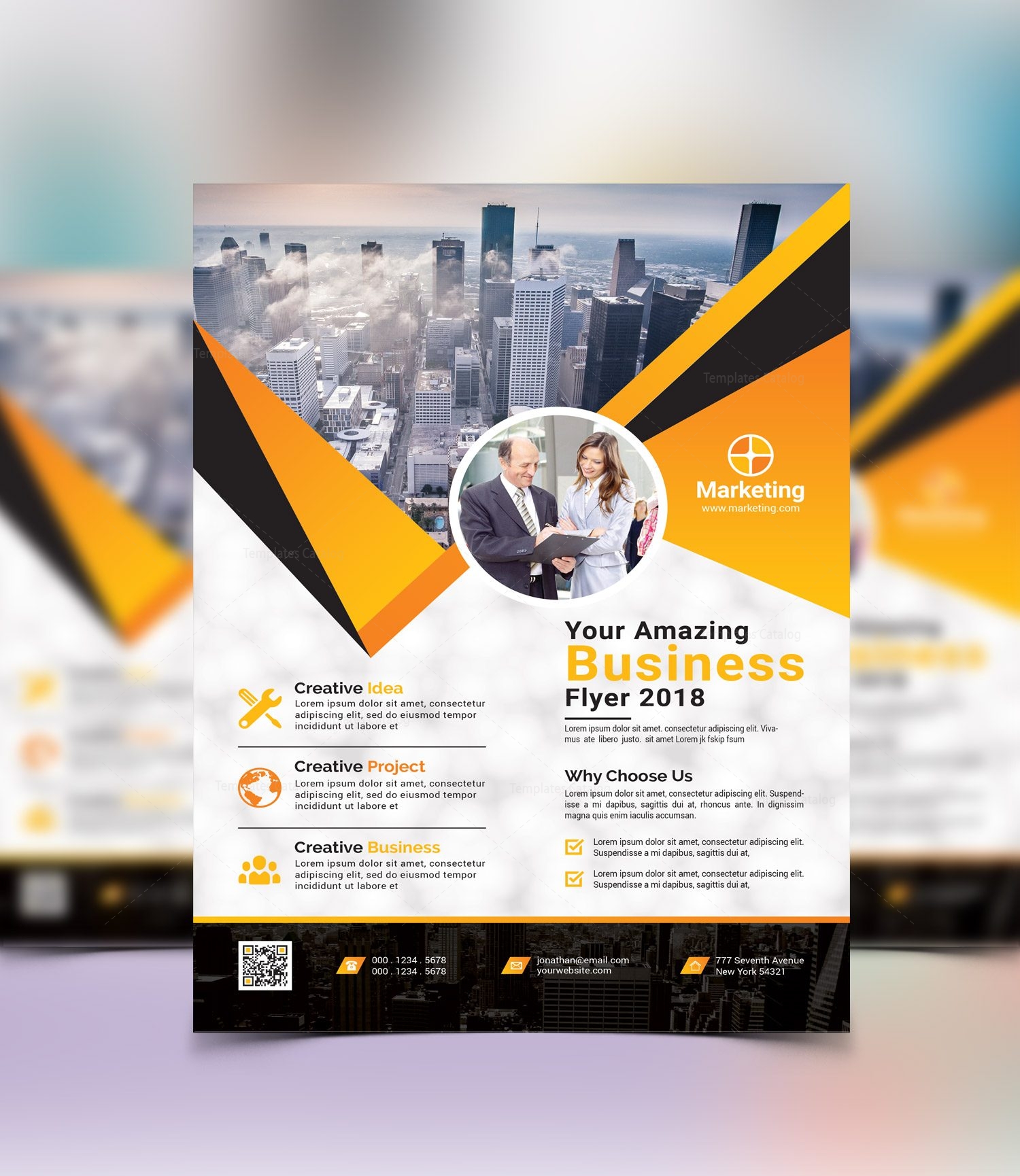 Marketing Print Flyer Design - Graphic Prime | Graphic Design Templates