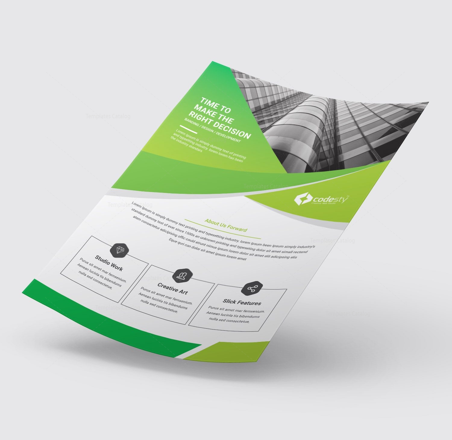 Minimal Print Flyer Design - Graphic Prime | Graphic Design Templates
