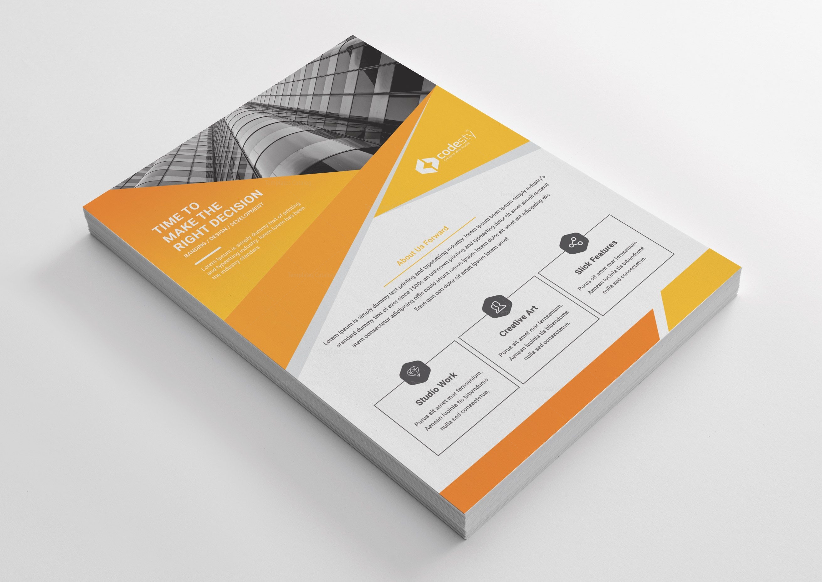 Minimal Print Flyer Design - Graphic Prime | Graphic Design Templates