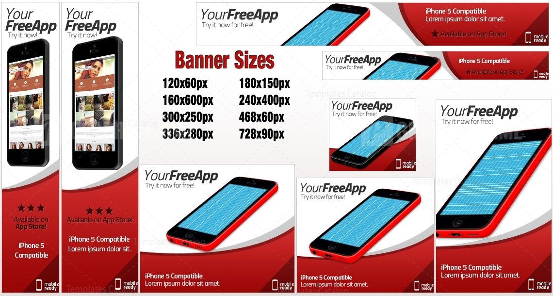 Mobile Web Banners Mega Pack - Graphic Prime | Graphic Design Templates
