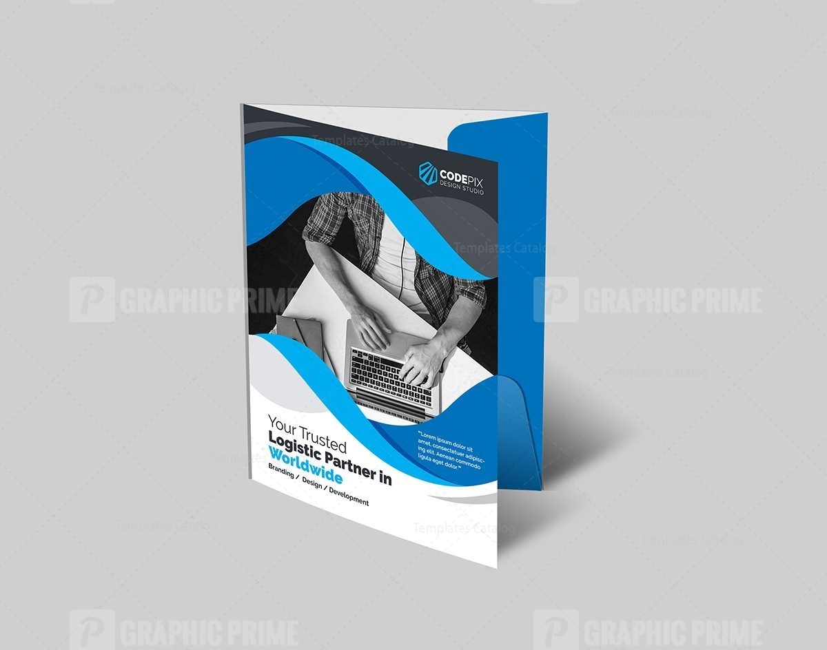 Modern Corporate Folder Template - Graphic Prime | Graphic Design Templates