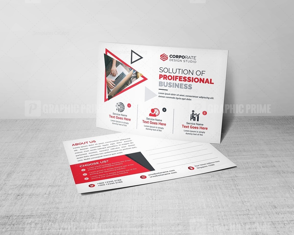 Professional Postcard Template - Graphic Prime | Graphic Design Templates