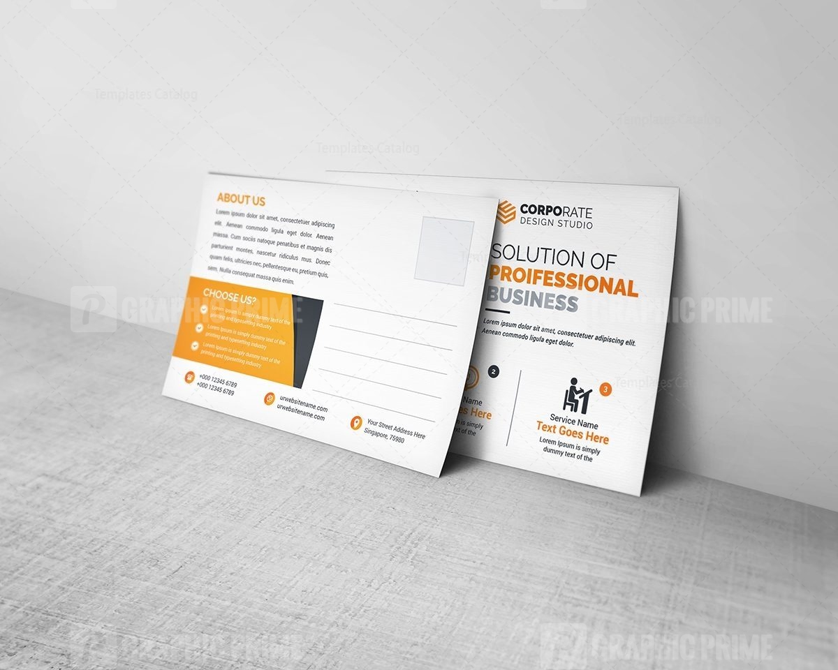 Professional Postcard Template - Graphic Prime | Graphic Design Templates