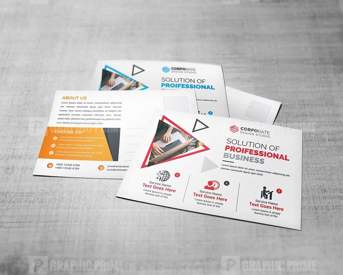 Professional Postcard Template - Graphic Prime | Graphic Design Templates