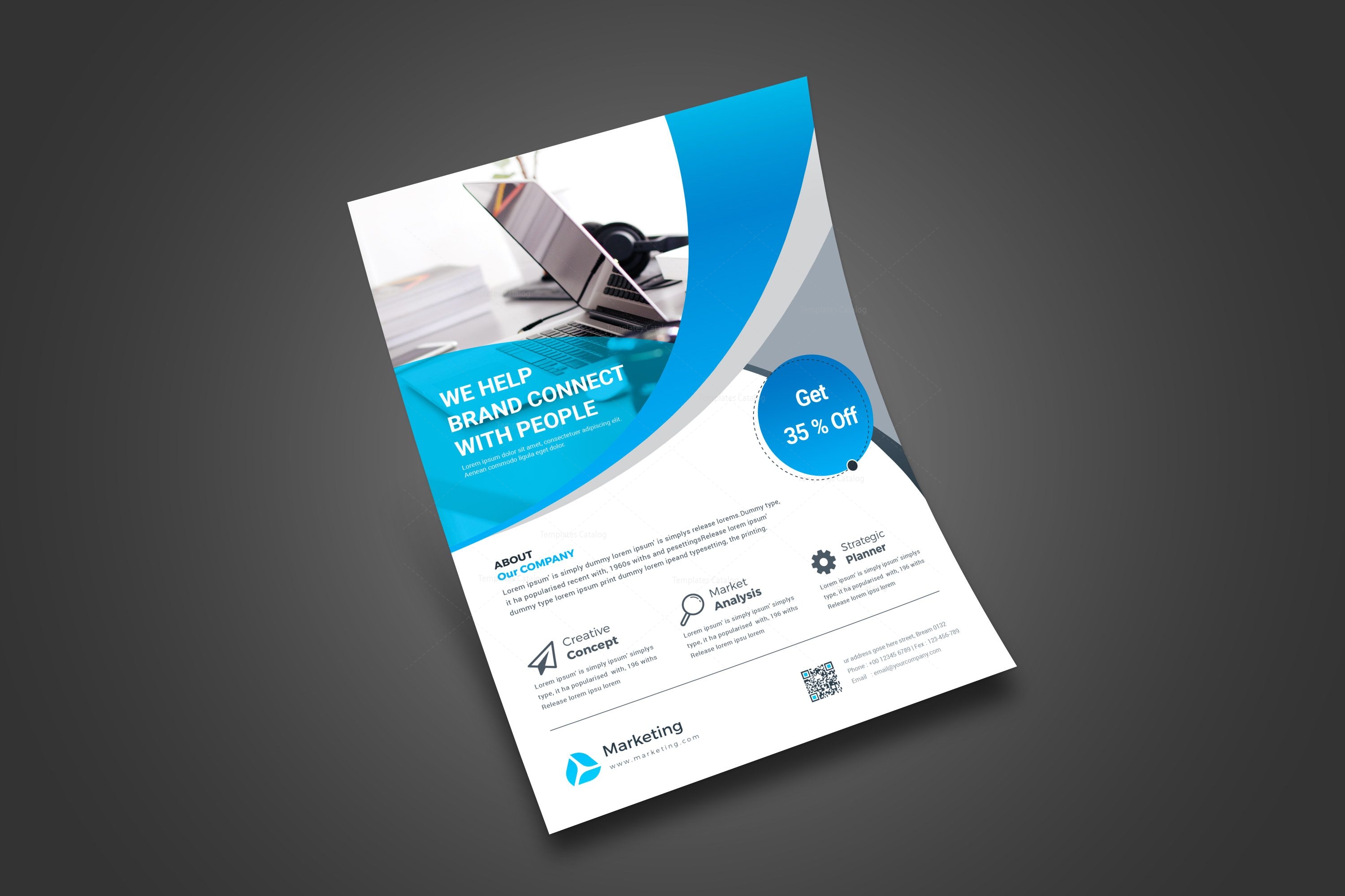 Simple Print Flyer Template - Graphic Prime | Graphic Design Templates