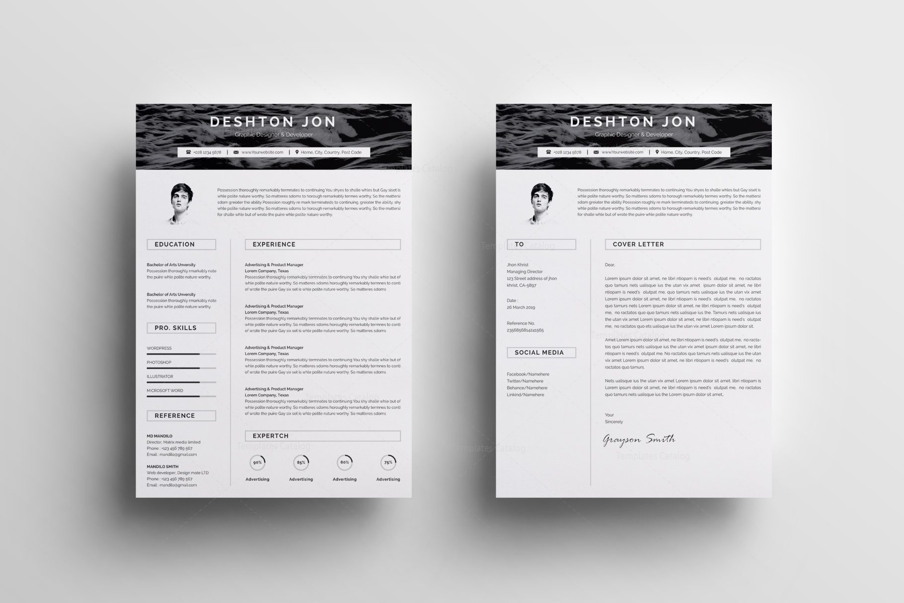 Simple Resume Design - Graphic Prime | Graphic Design Templates