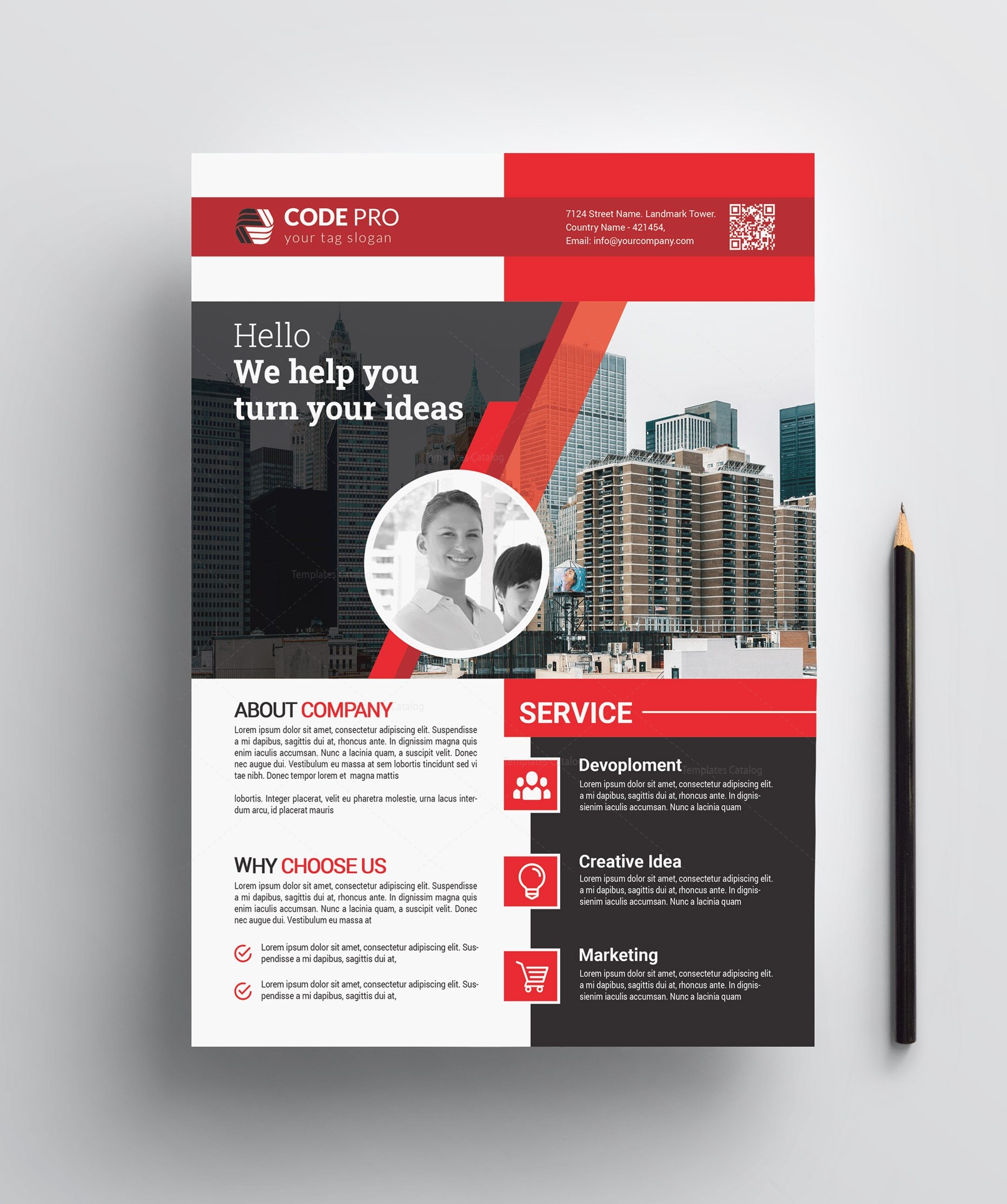 Sleek Print Flyer Templates - Graphic Prime | Graphic Design Templates