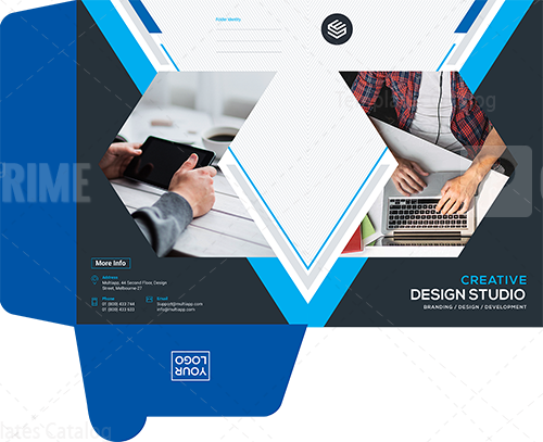 Stripe Presentation Folder Template - Graphic Prime | Graphic Design ...