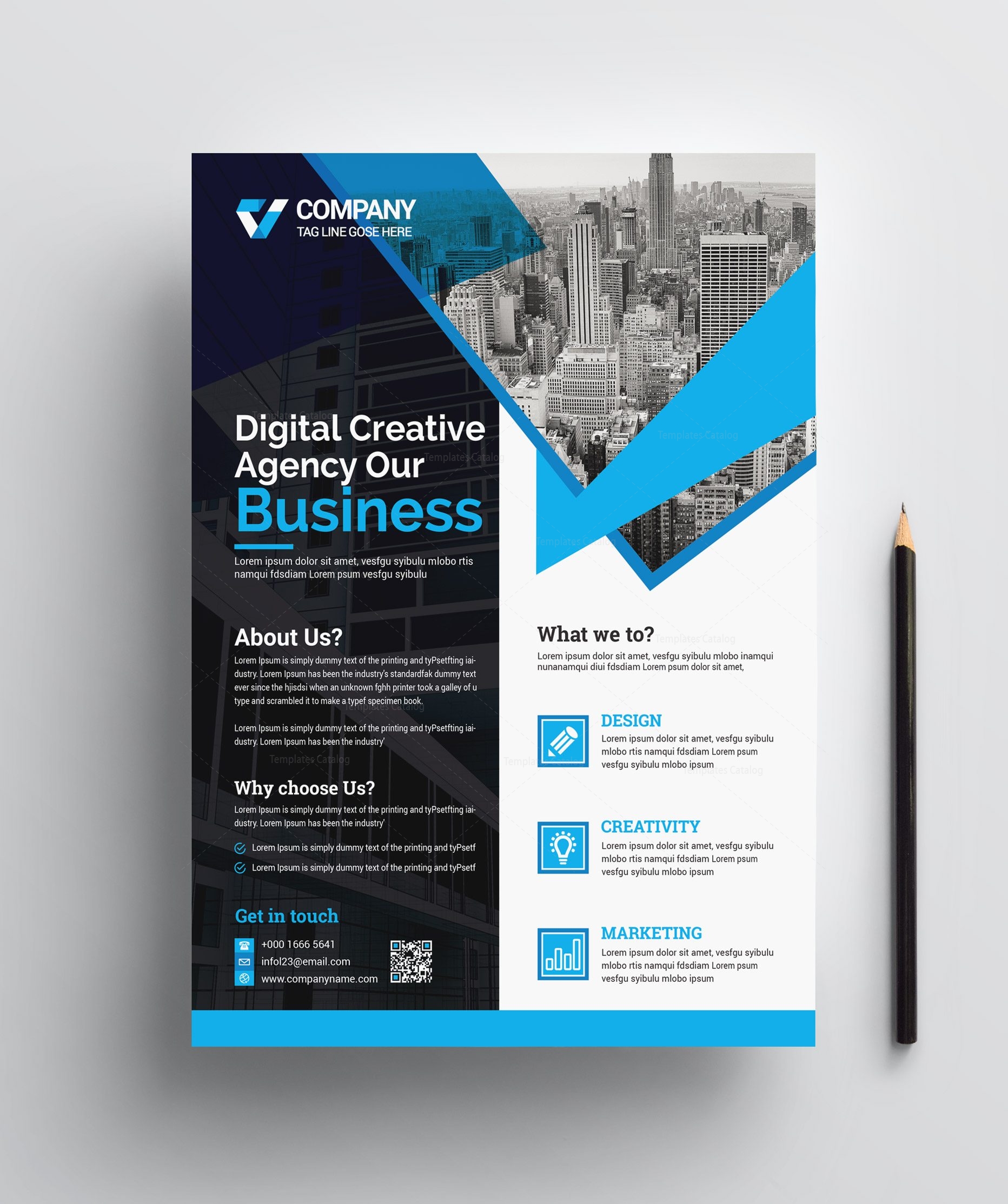 Stylish Print Flyer Template - Graphic Prime | Graphic Design Templates