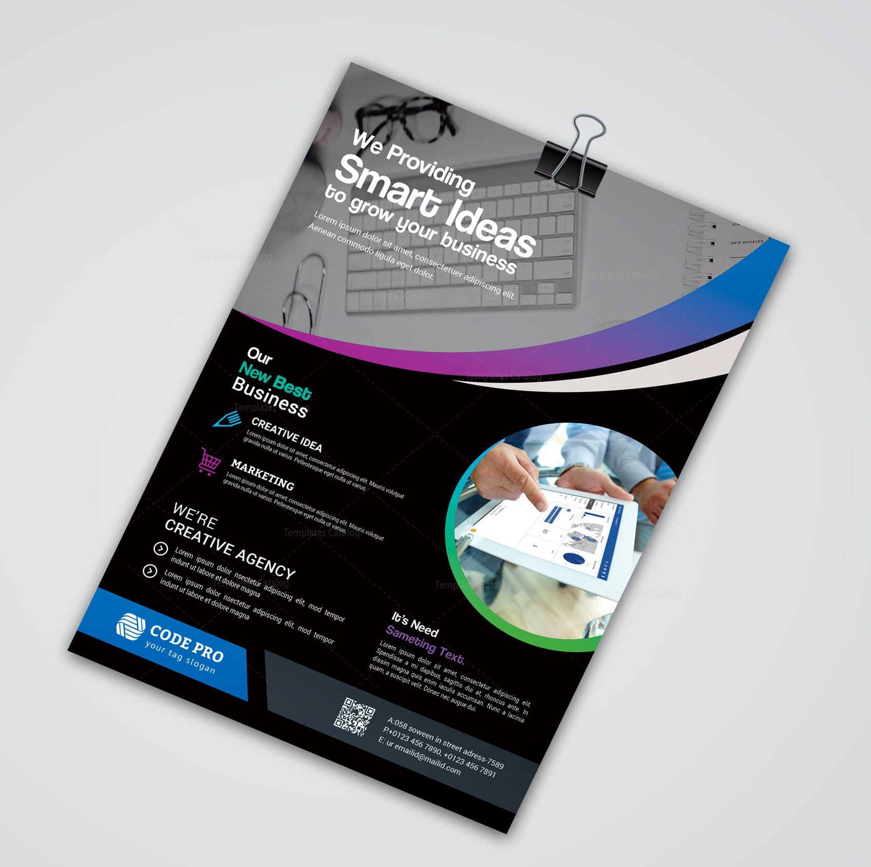 Stylish Printable Business Flyer - Graphic Prime | Graphic Design Templates