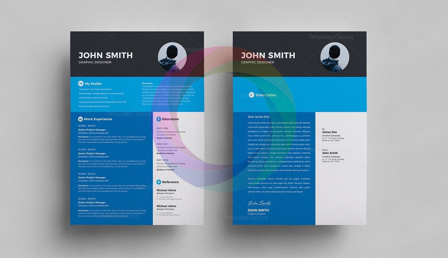 Stylish Resume Template - Graphic Prime | Graphic Design Templates