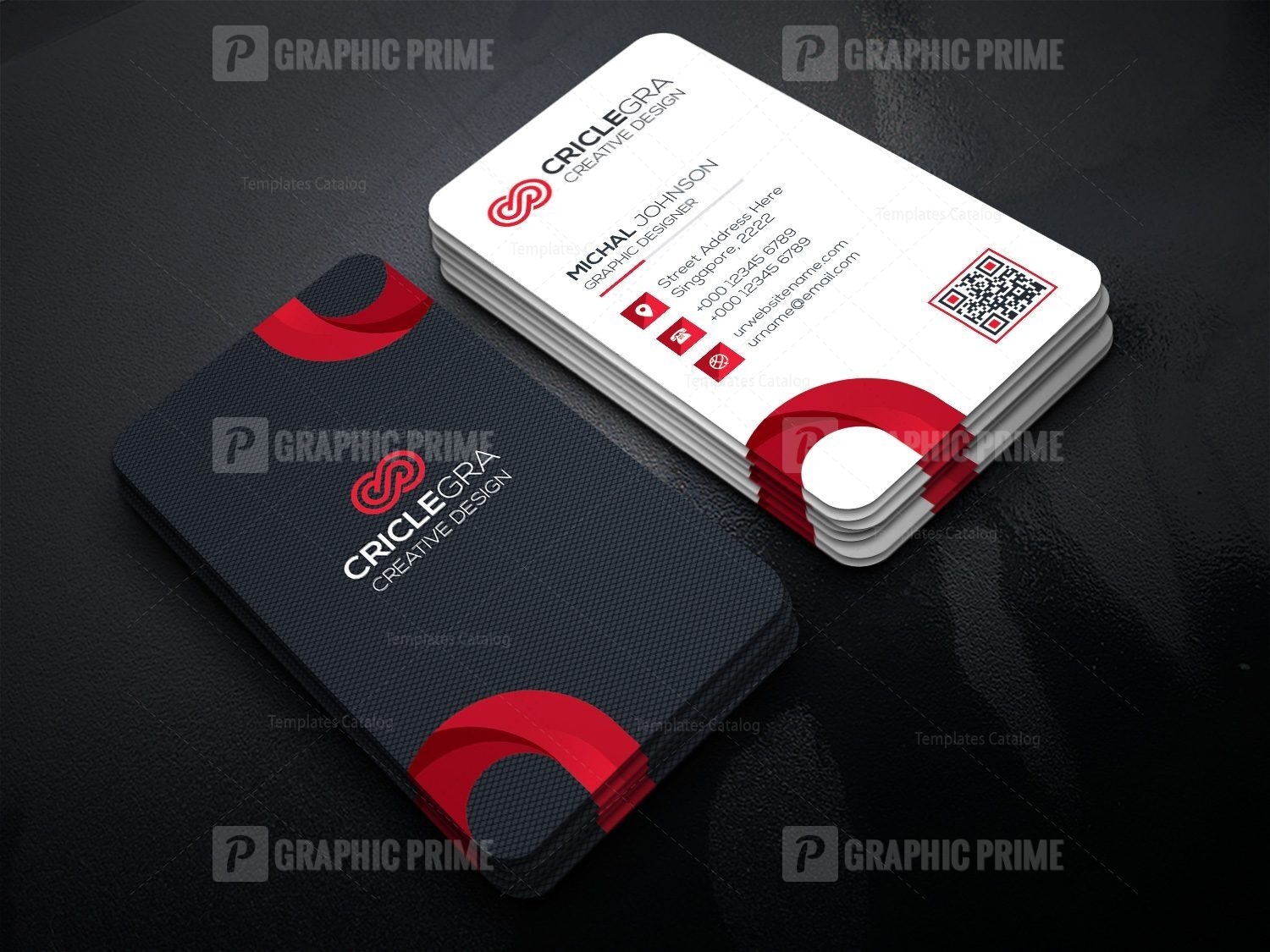 Stylish Technology Business Card Design - Graphic Prime | Graphic ...