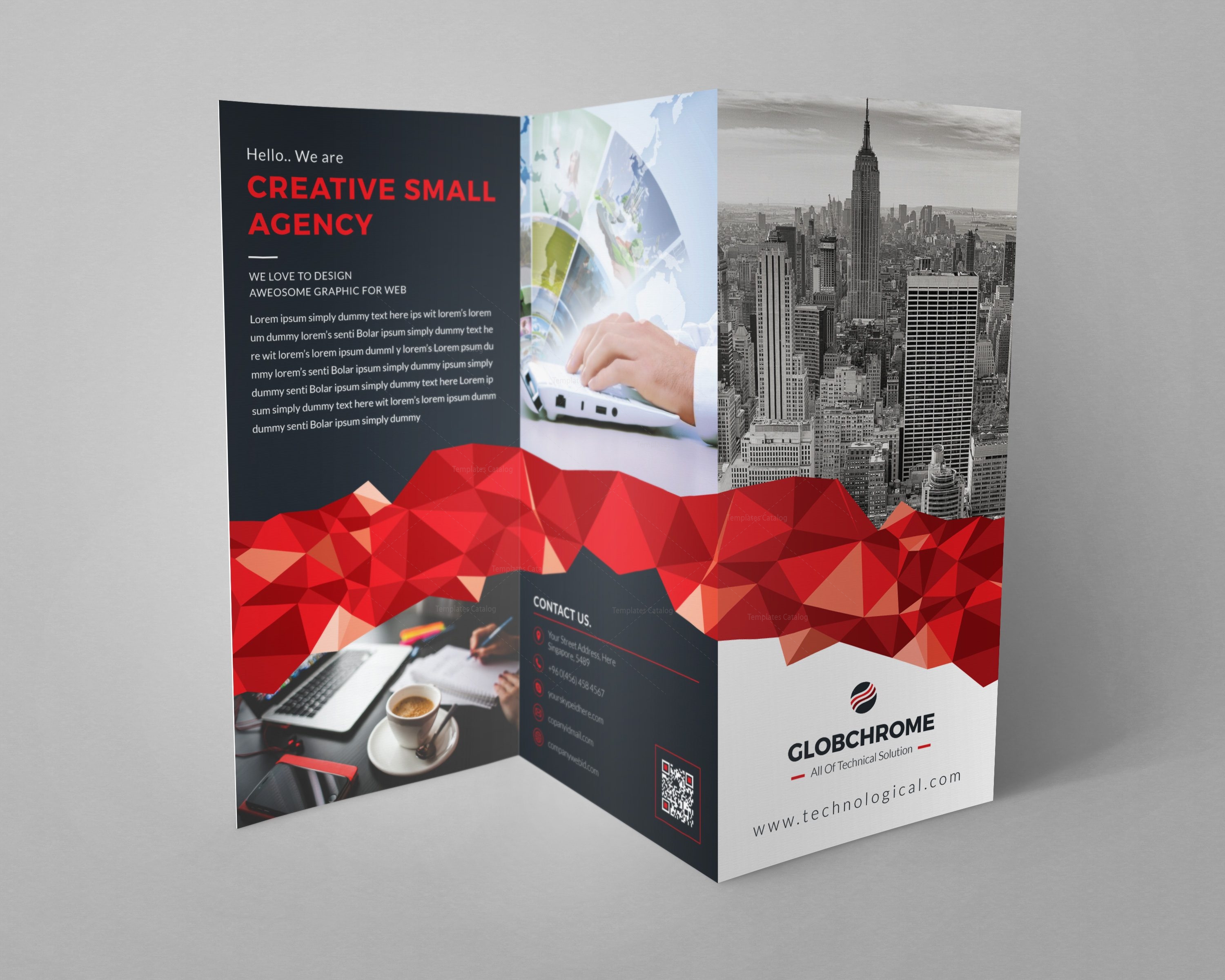 Tallinn Professional Tri-fold Brochure Design Template - Graphic Prime ...