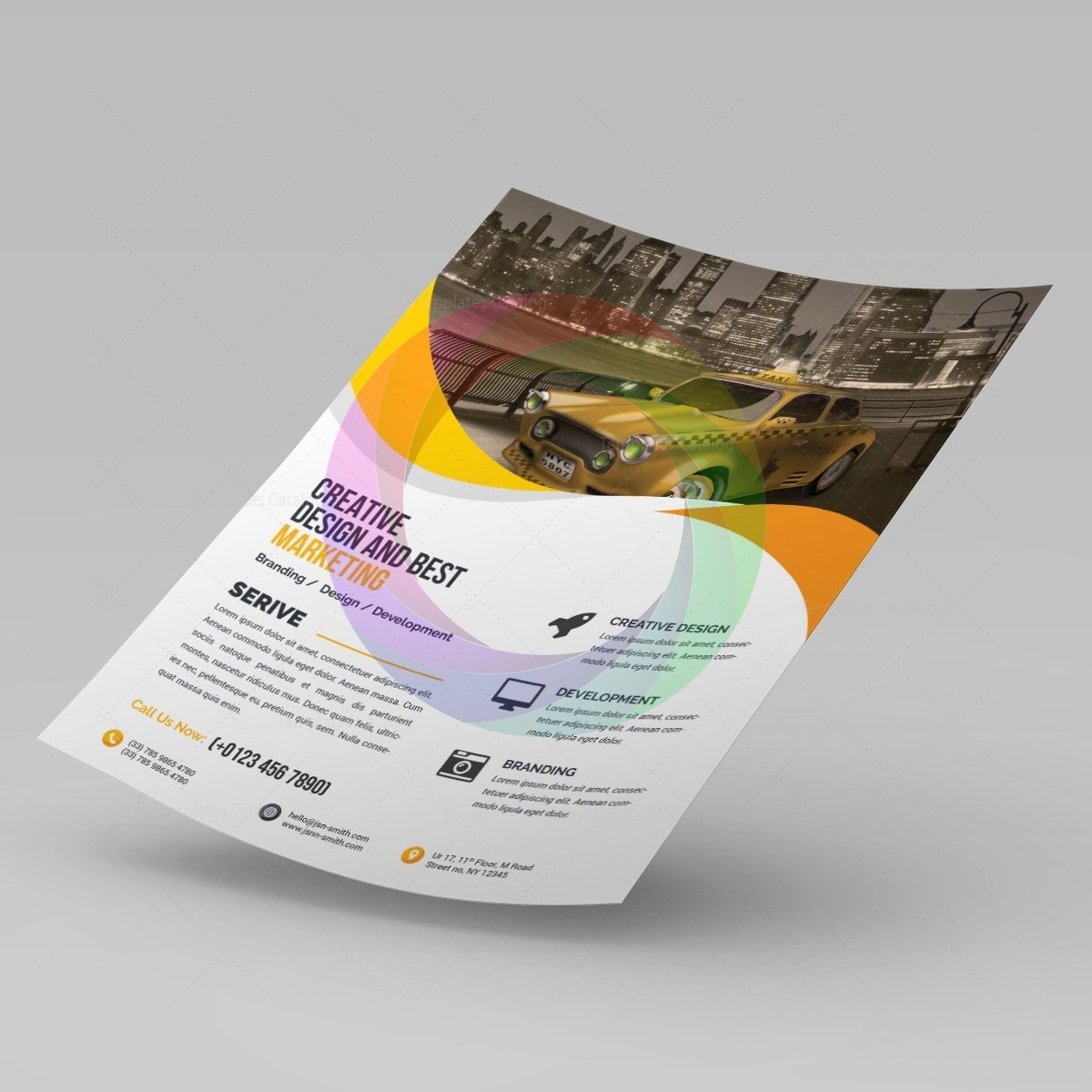 Taxi Corporate Flyer Template - Graphic Prime | Graphic Design Templates