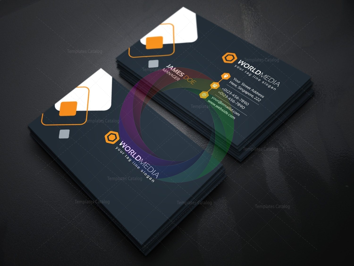 Technology Company Business Card Template - Graphic Prime | Graphic ...