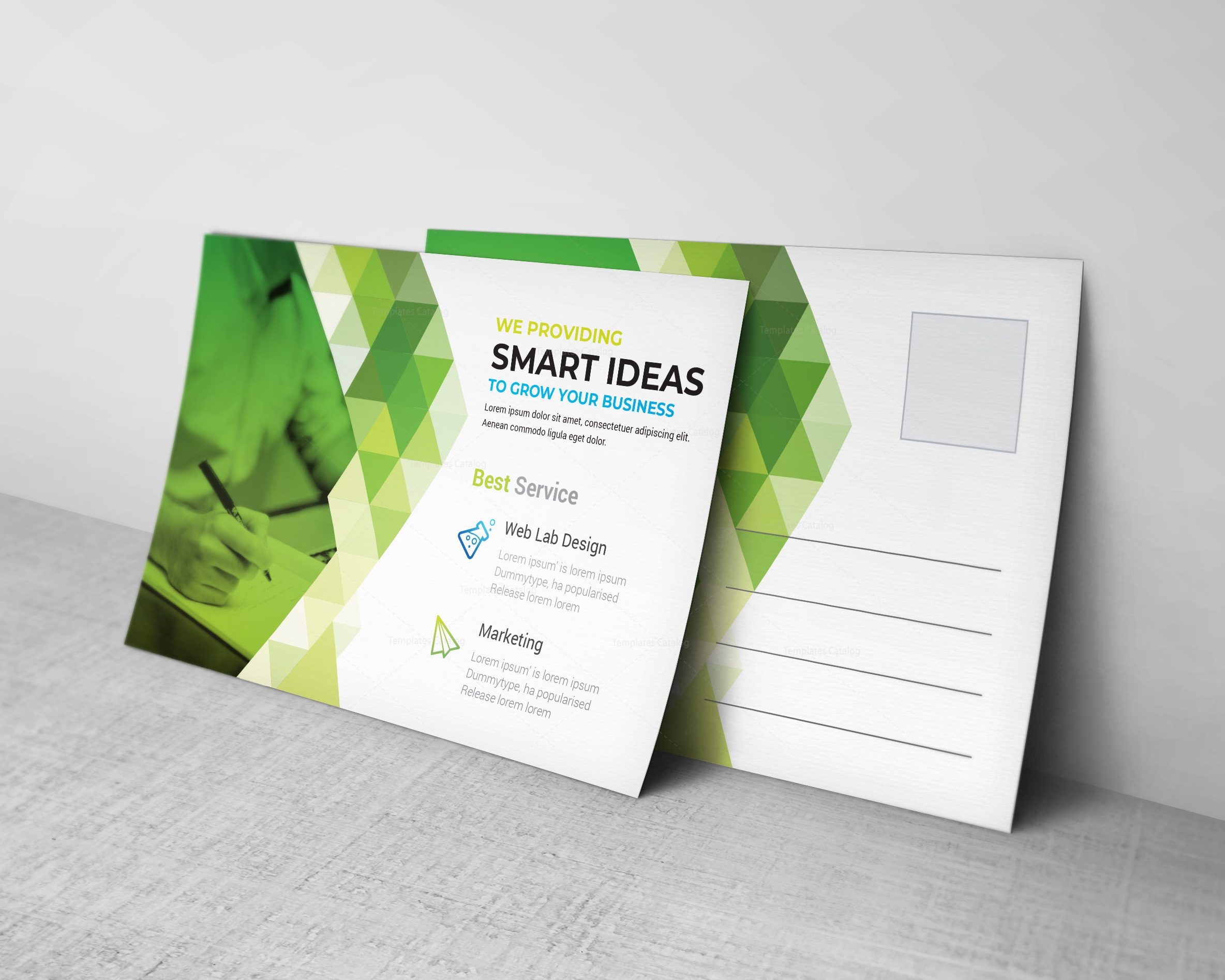 Vector Professional Postcard Design Template - Graphic Prime | Graphic ...