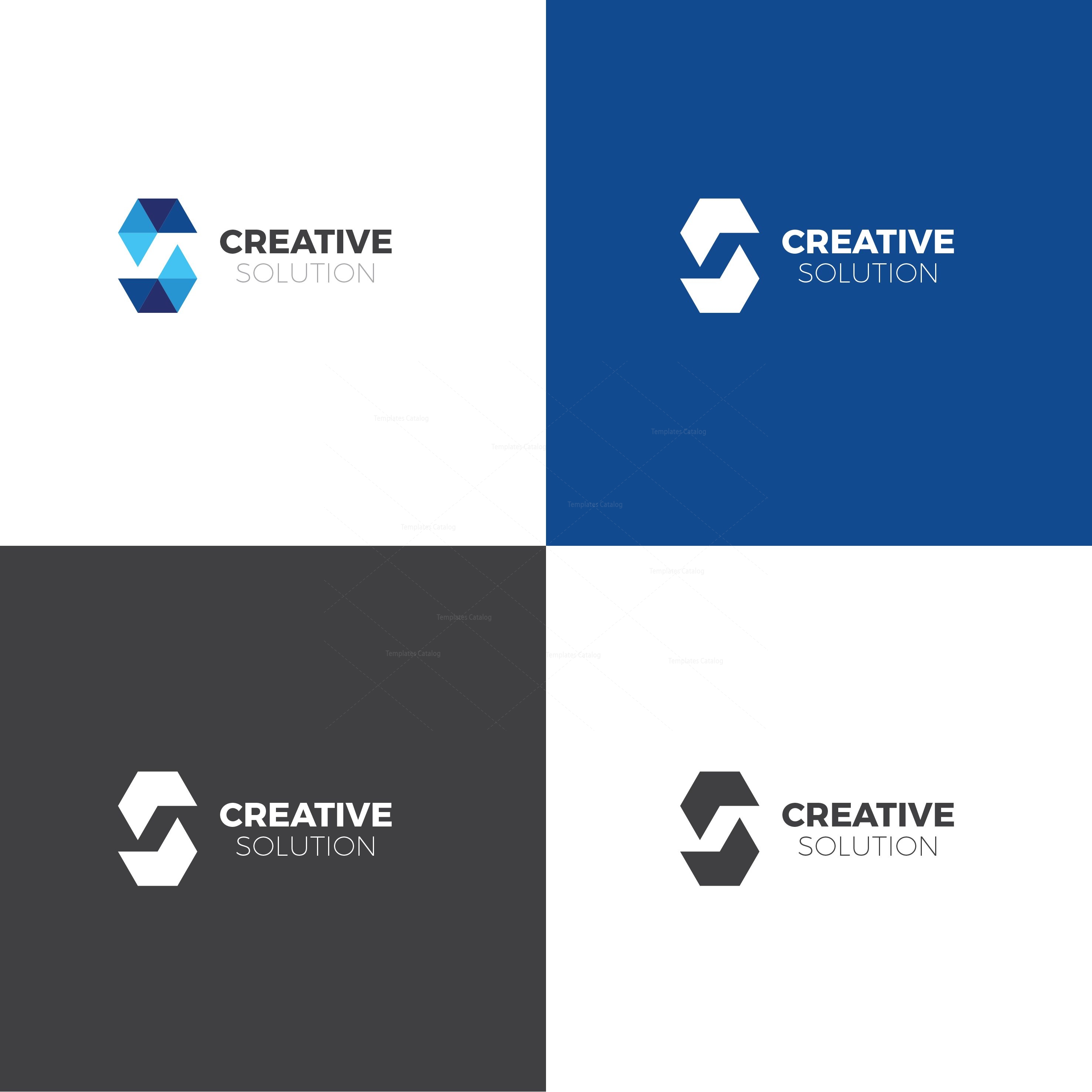 Creative Solution Logo Design Template ~ Graphic Prime | Graphic Design ...