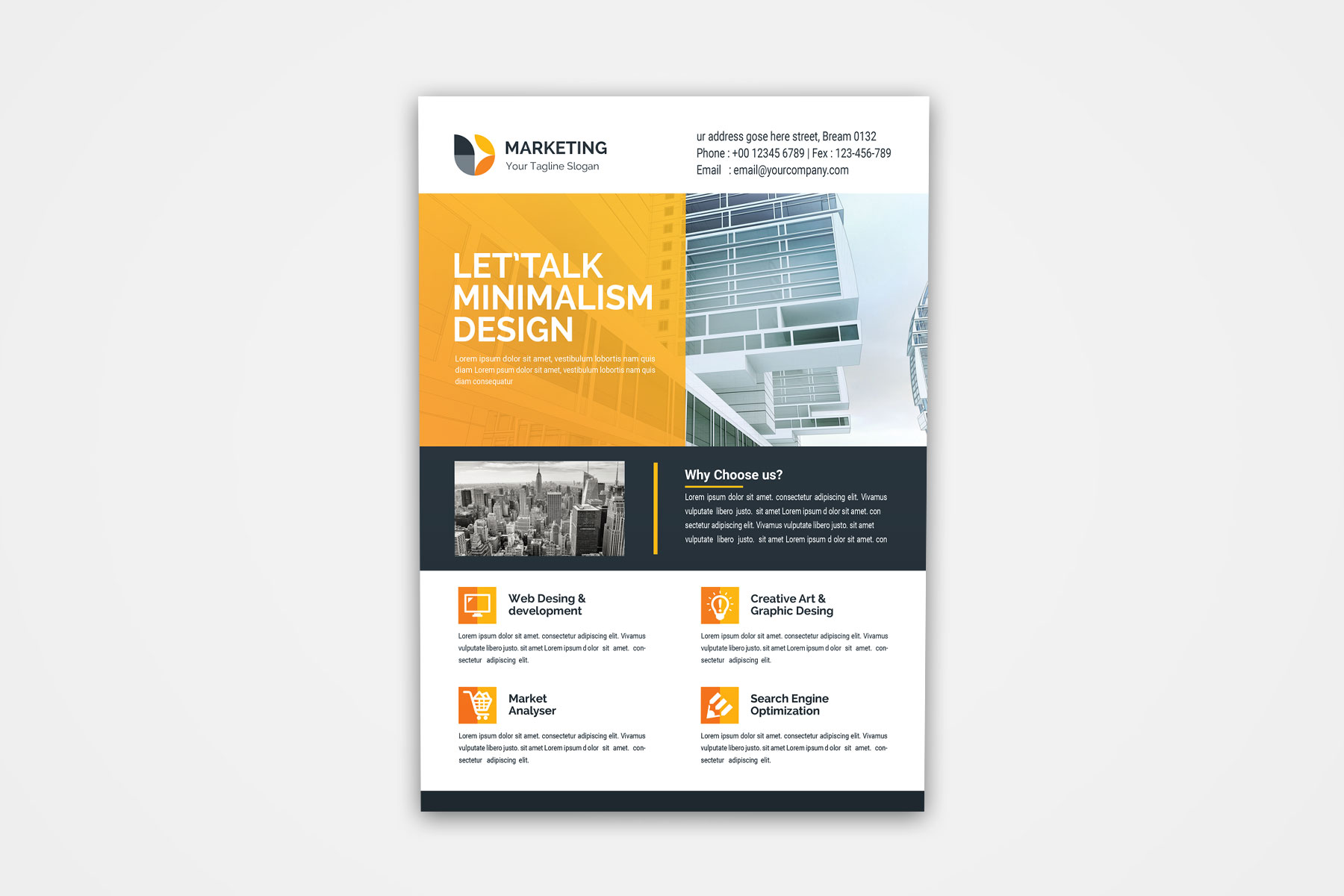 Minimalist Design Flyer