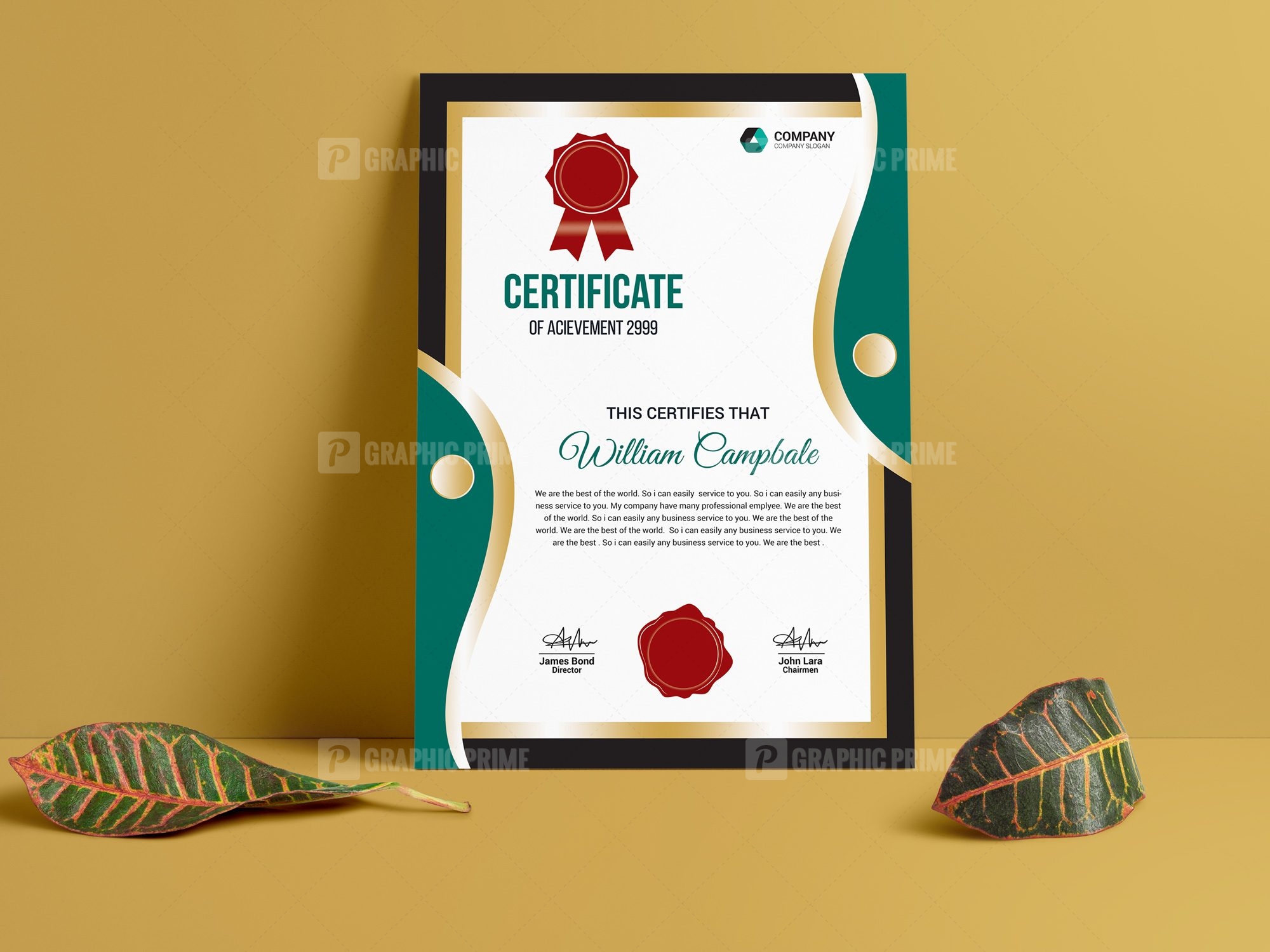 Portrait Certificate - Graphic Prime | Graphic Design Templates