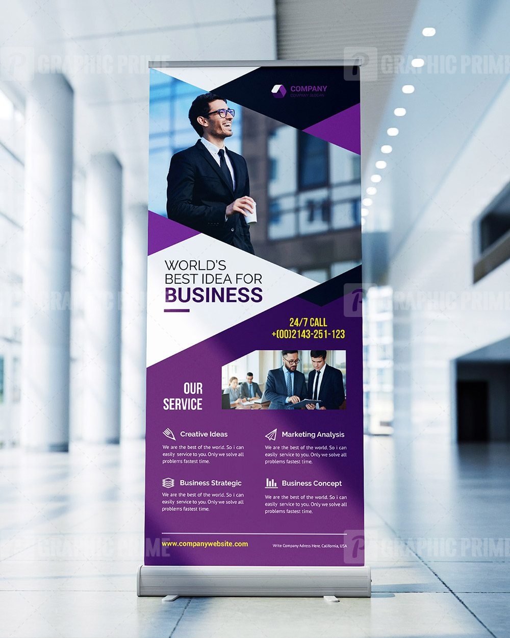 Technology Roll Up Banner Template - Graphic Prime | Graphic Design ...