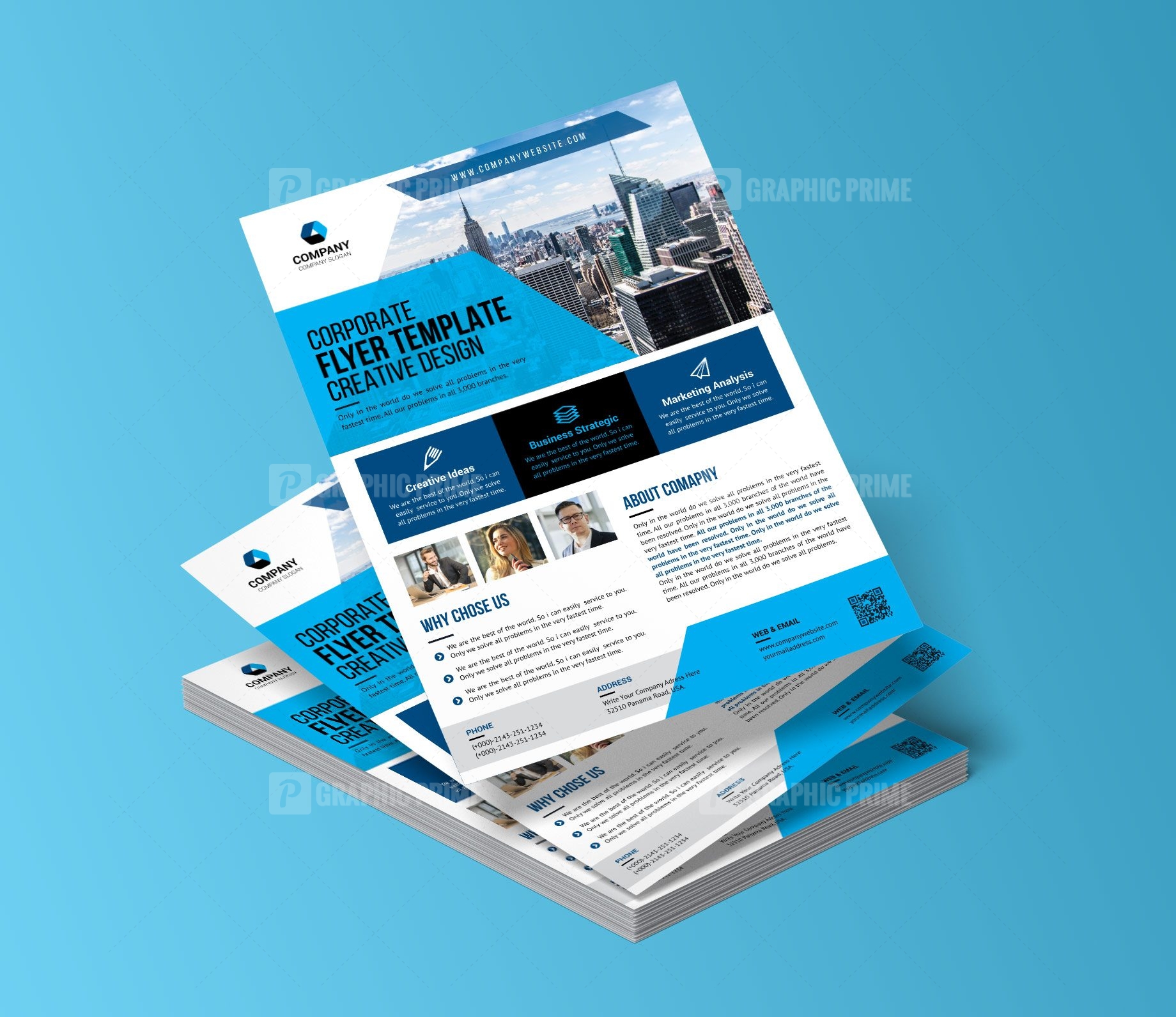 Professional Print Flyer Templates - Graphic Prime | Graphic Design ...
