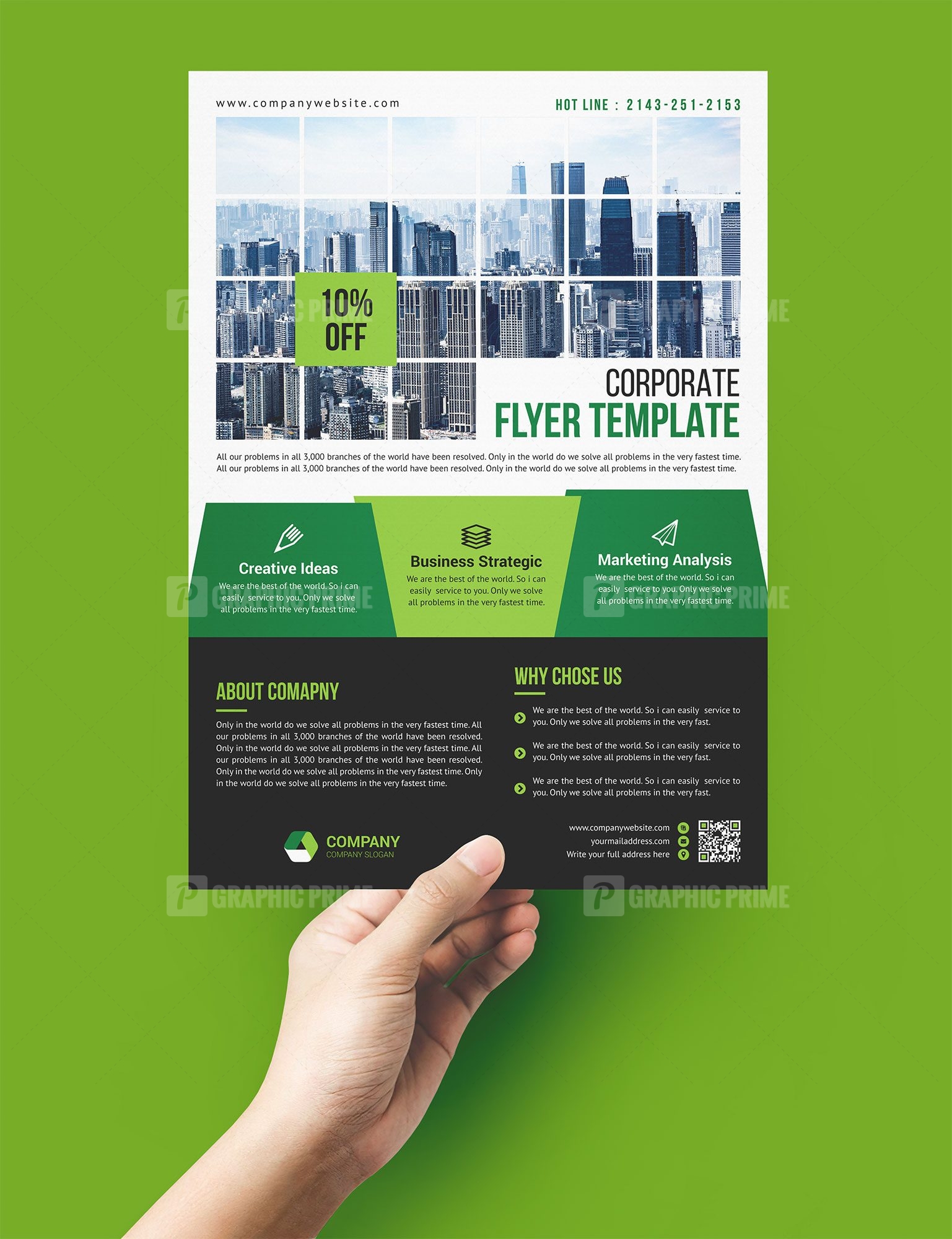 Strategy Flyer Template - Graphic Prime | Graphic Design Templates